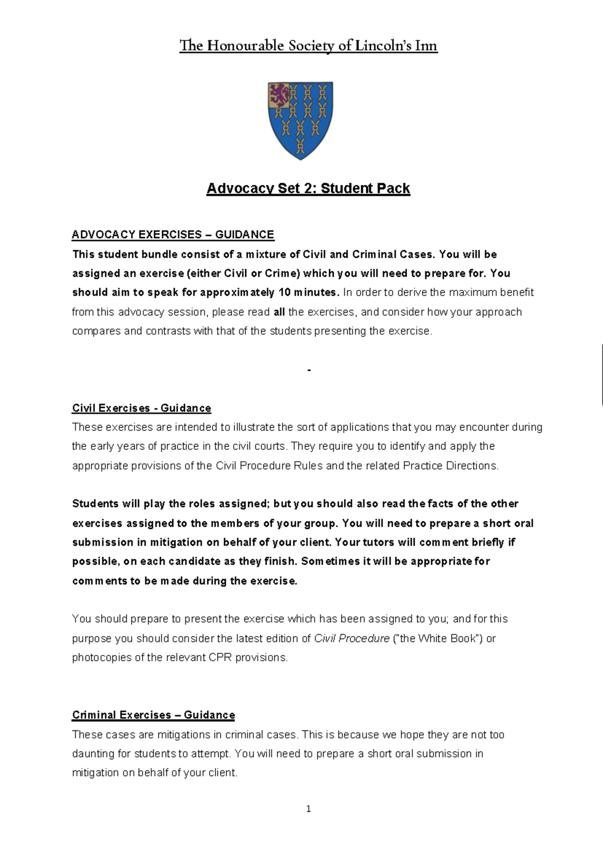 Advocacy Set 2 - Student Pack - Advocacy Set 2 : Student Pack ADVOCACY ...