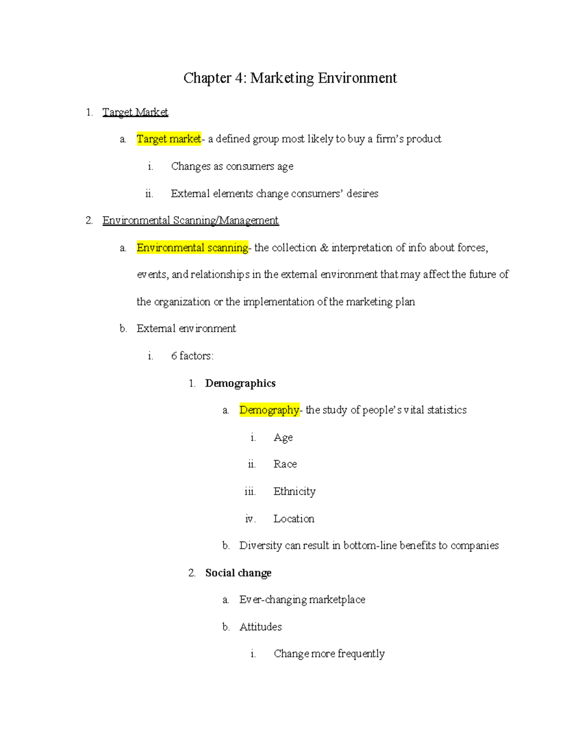 MKT 301 Chapter 4 Notes - Professor: Nadia Pomirleanu - Chapter 4 ...