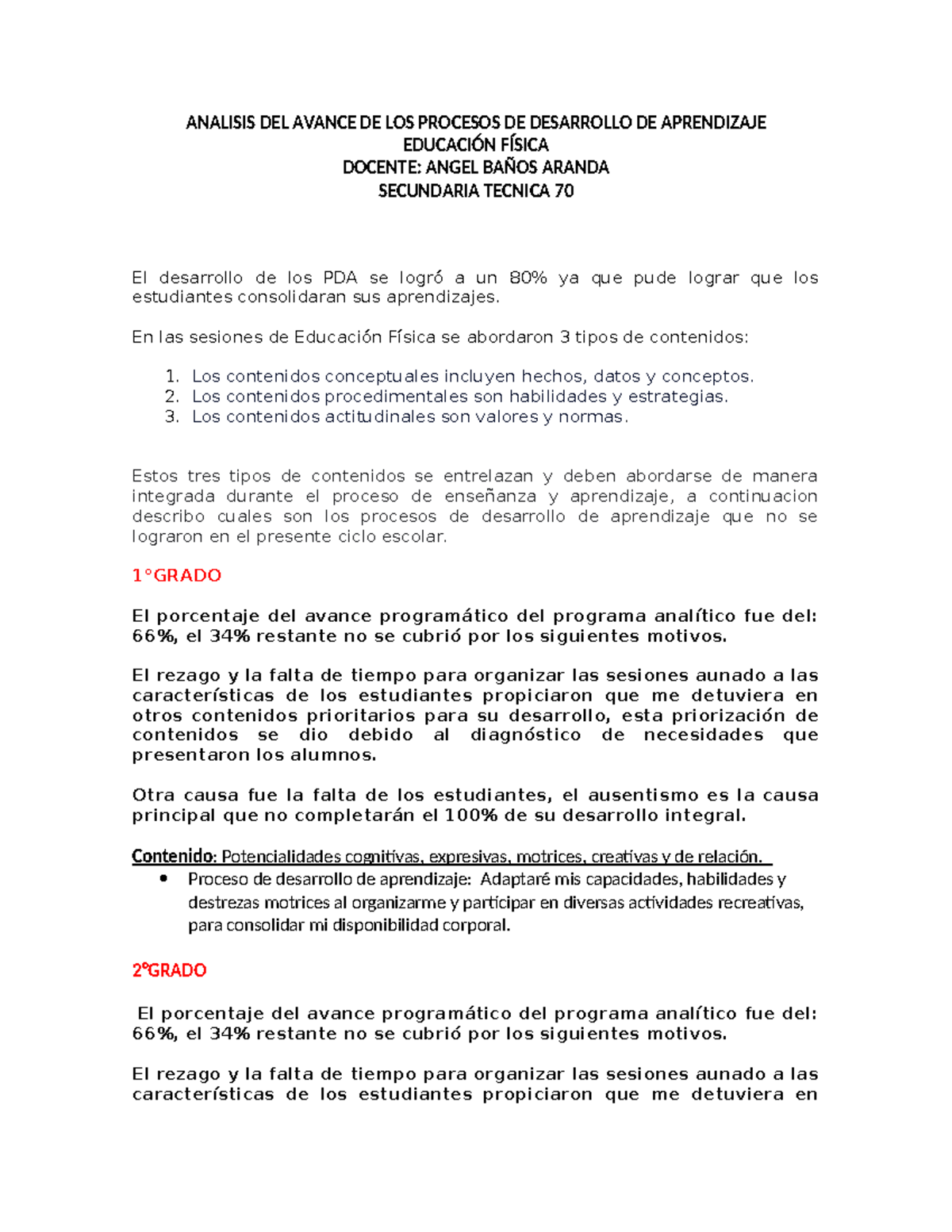 Copia de Contenidos y PDA - ANALISIS DEL AVANCE DE LOS PROCESOS DE ...