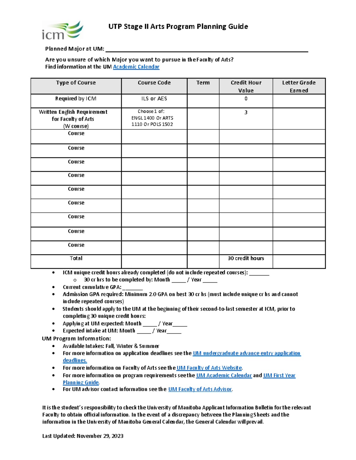 UTP II Arts Program Planning Guide - UTP Stage II Arts Program Planning ...