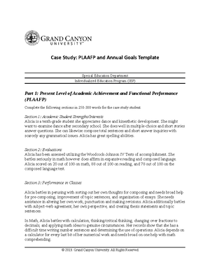 SPD-300 Week 6 Assignment - SPED-300 - GCU - Studocu