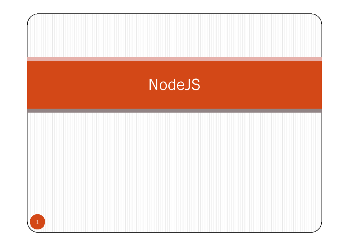 Nodejs - NodeJS Présentation Node est une plateforme de développement ...