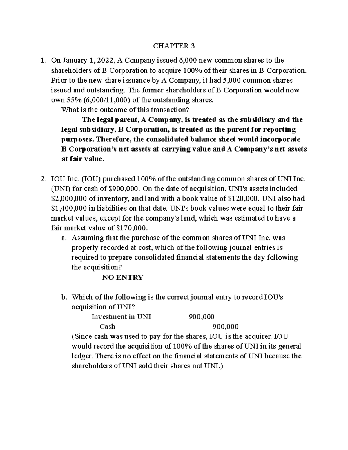Chapter 3 - CHAPTER 3 1. On January 1, 2022, A Company issued 6,000 new ...