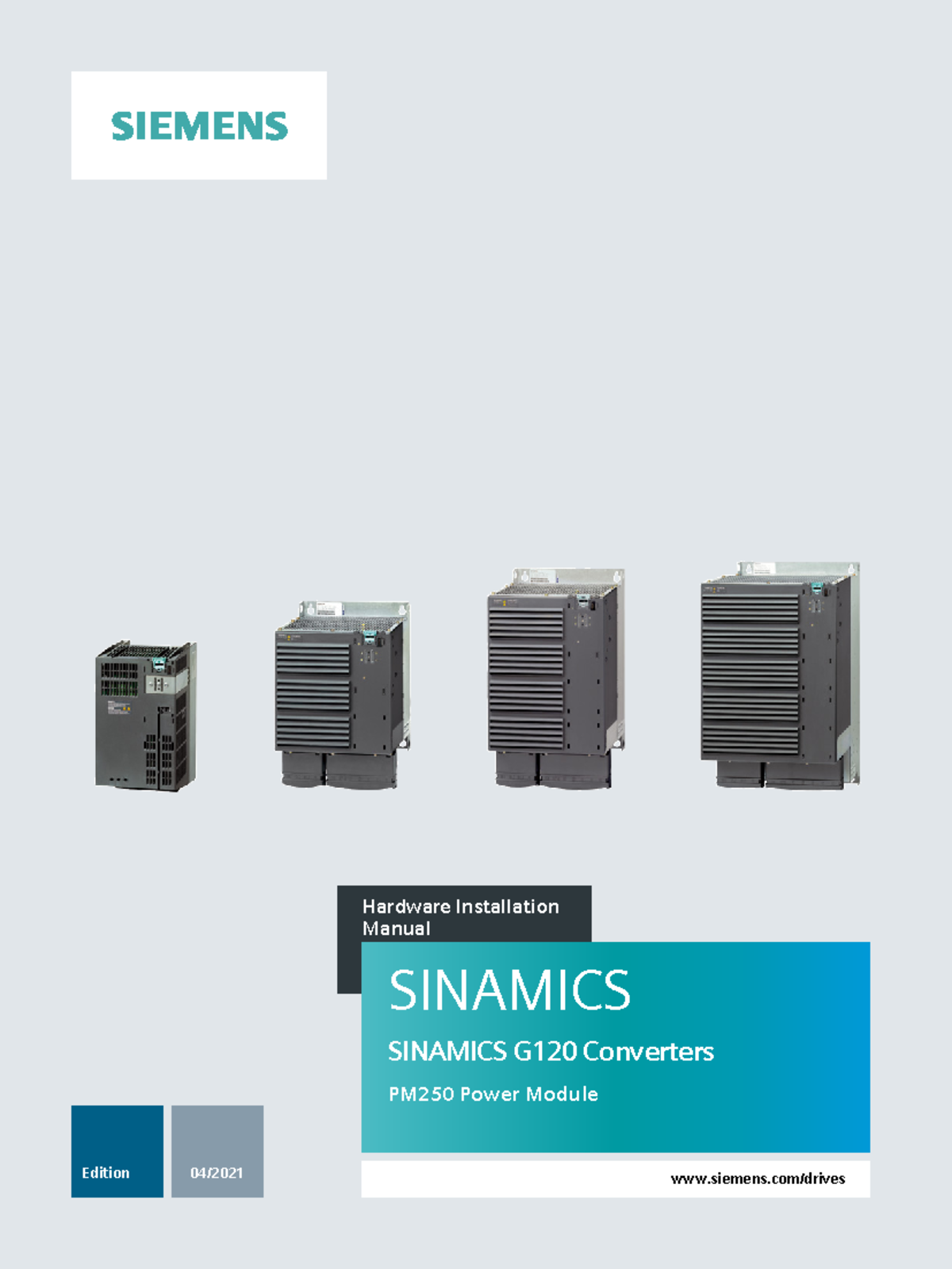 Sinamics g120 - Hardware Installation Manual PM250 Power Module ...