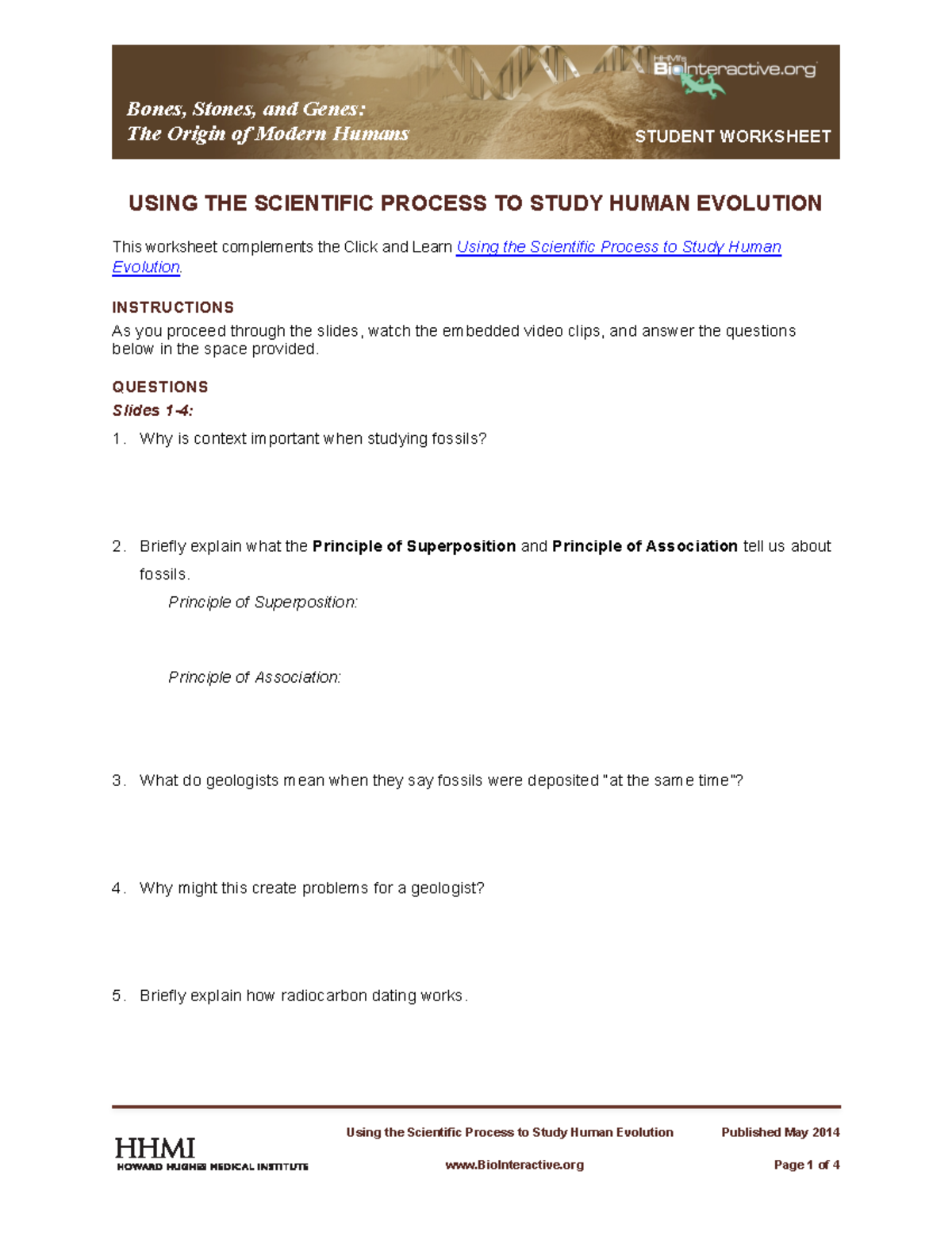 Andrew 5289960 - Scientific-Process-Human-Evolution-click-learn ...