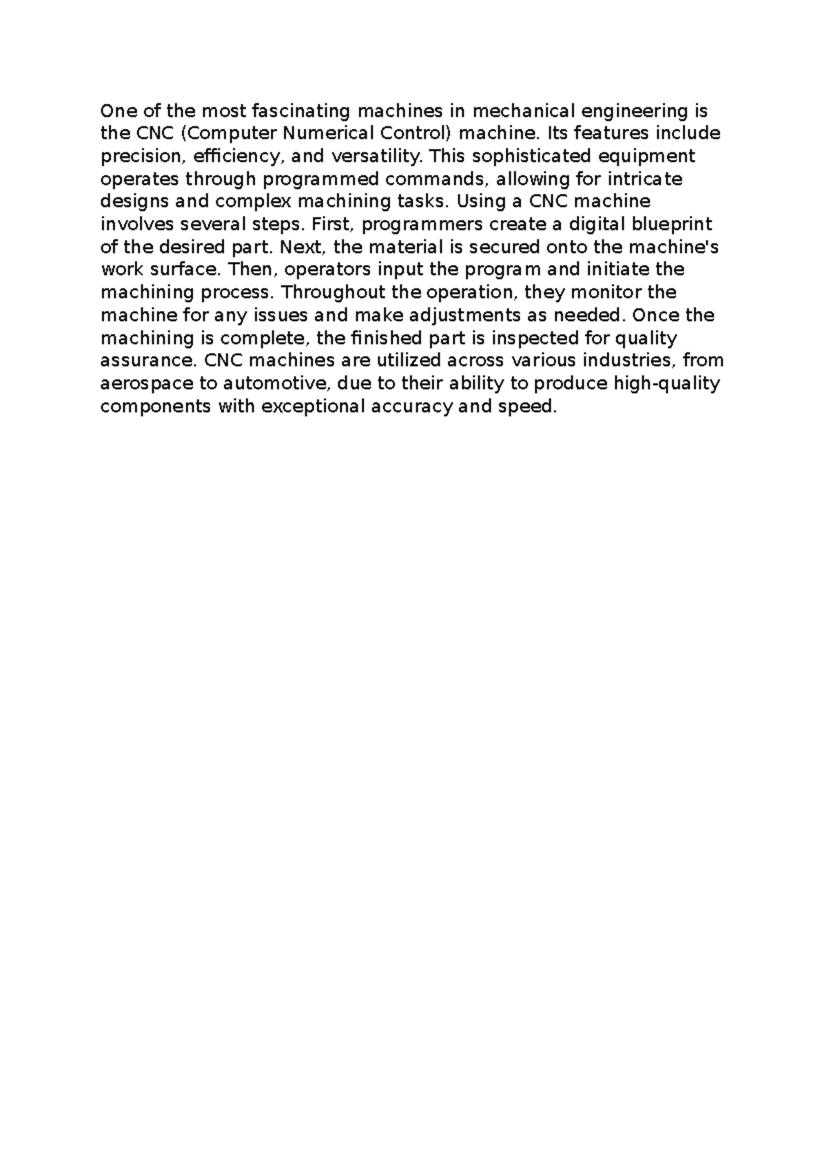 Unit1 - vxcvdf - One of the most fascinating machines in mechanical ...