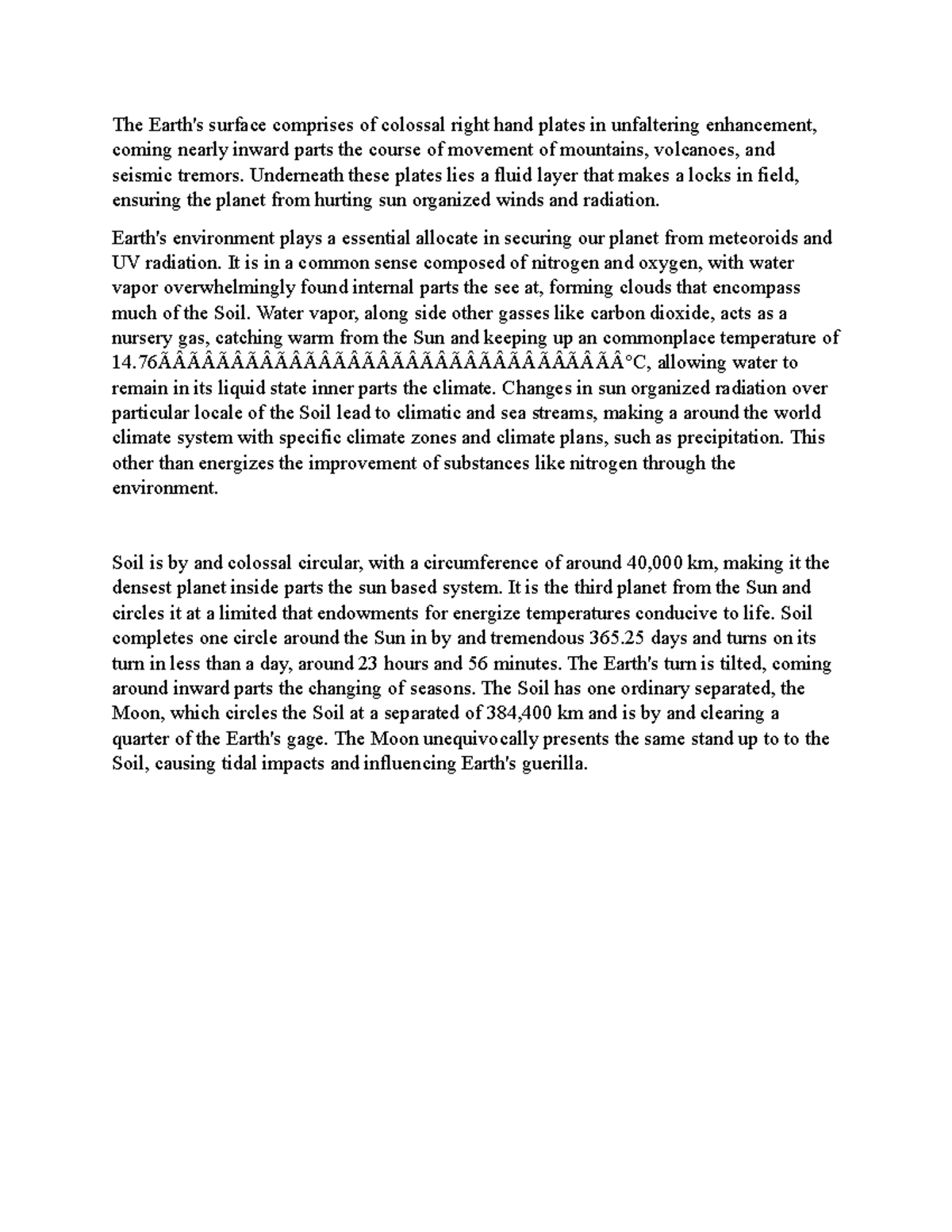 The Dynamic Earth A Closer Look at its Features and Interactions - The ...