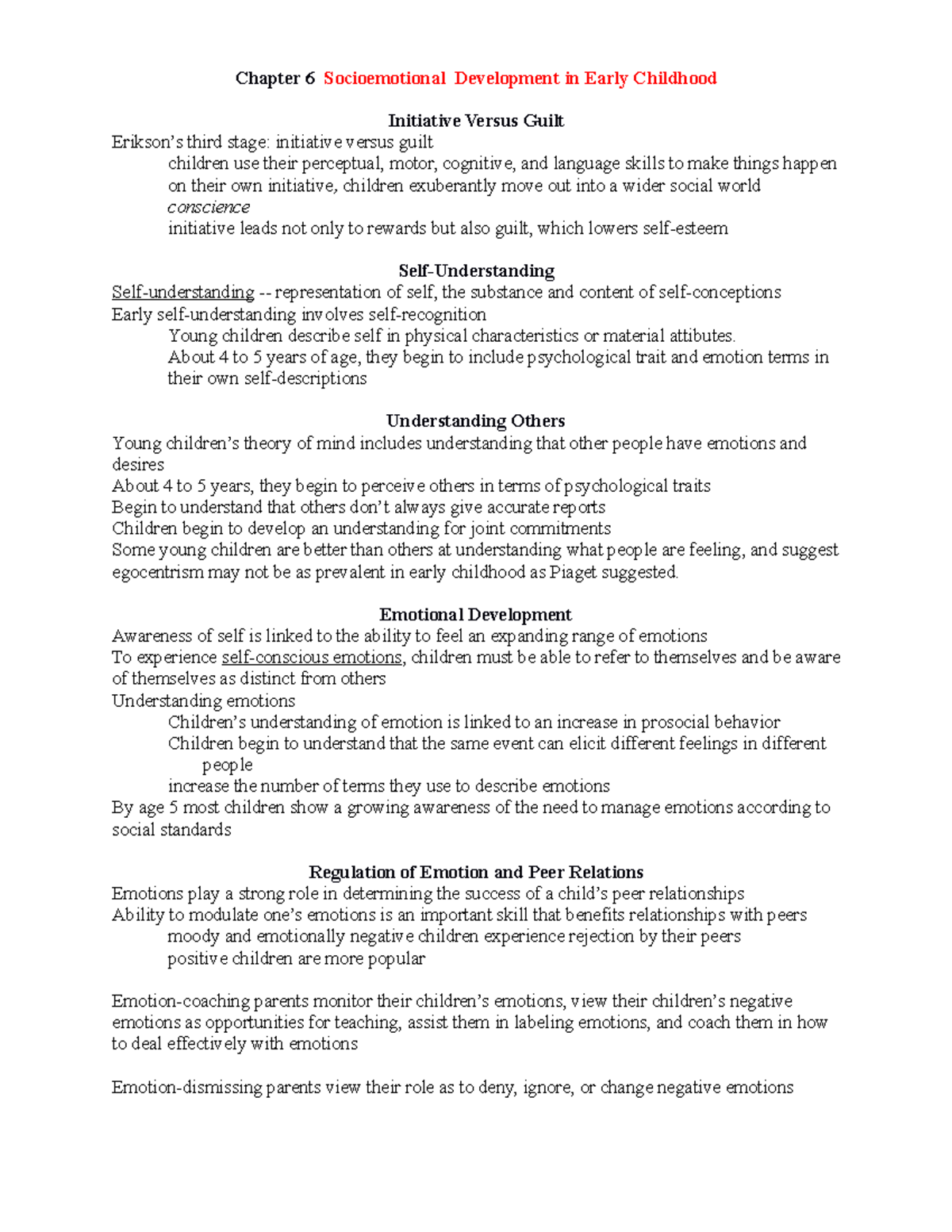 Ch06 Socioemotional Development in Early Childhood Adulthood - Chapter ...