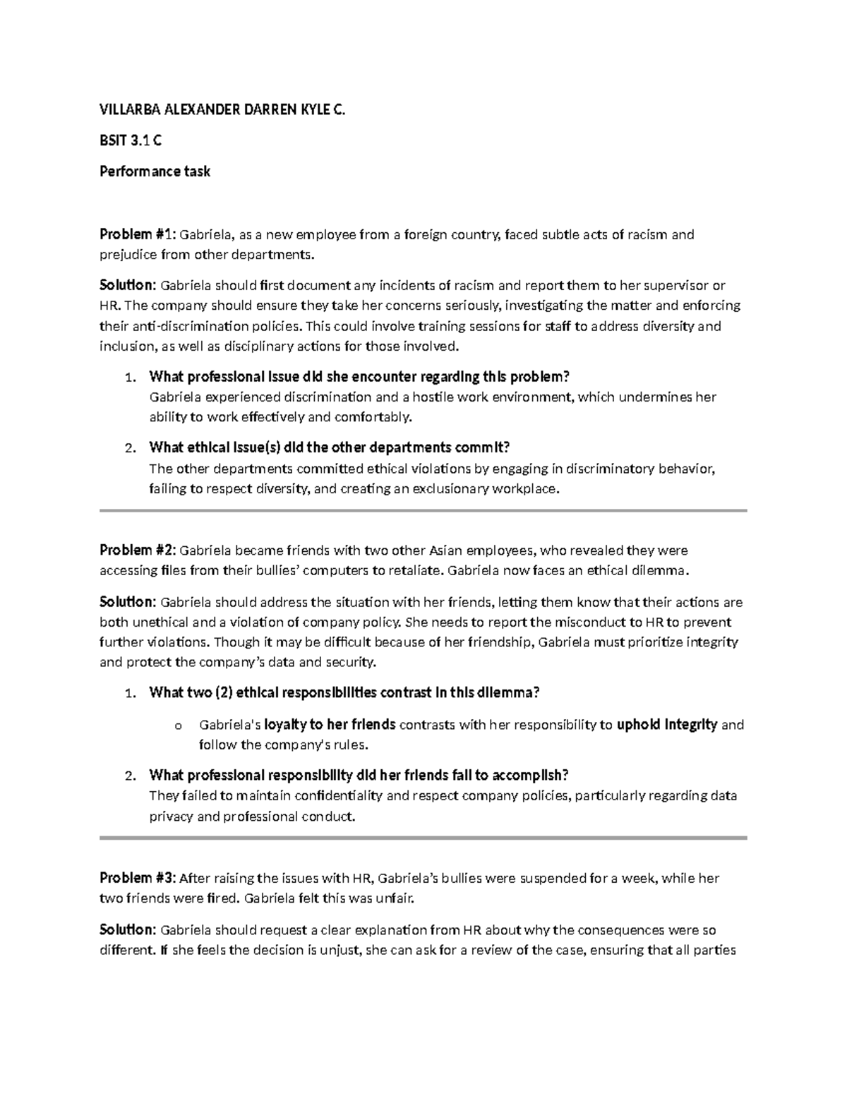 Profissue tp - ADAD - VILLARBA ALEXANDER DARREN KYLE C. BSIT 3 C ...