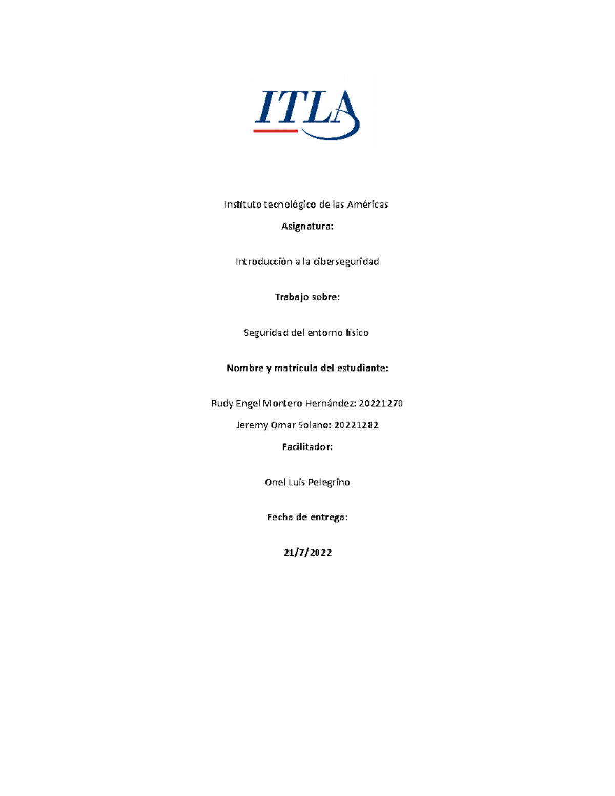 Lab 5 1 2 Material De Repaso Para El Curso De Ccna3 Instituto Tecnológico De Las Américas