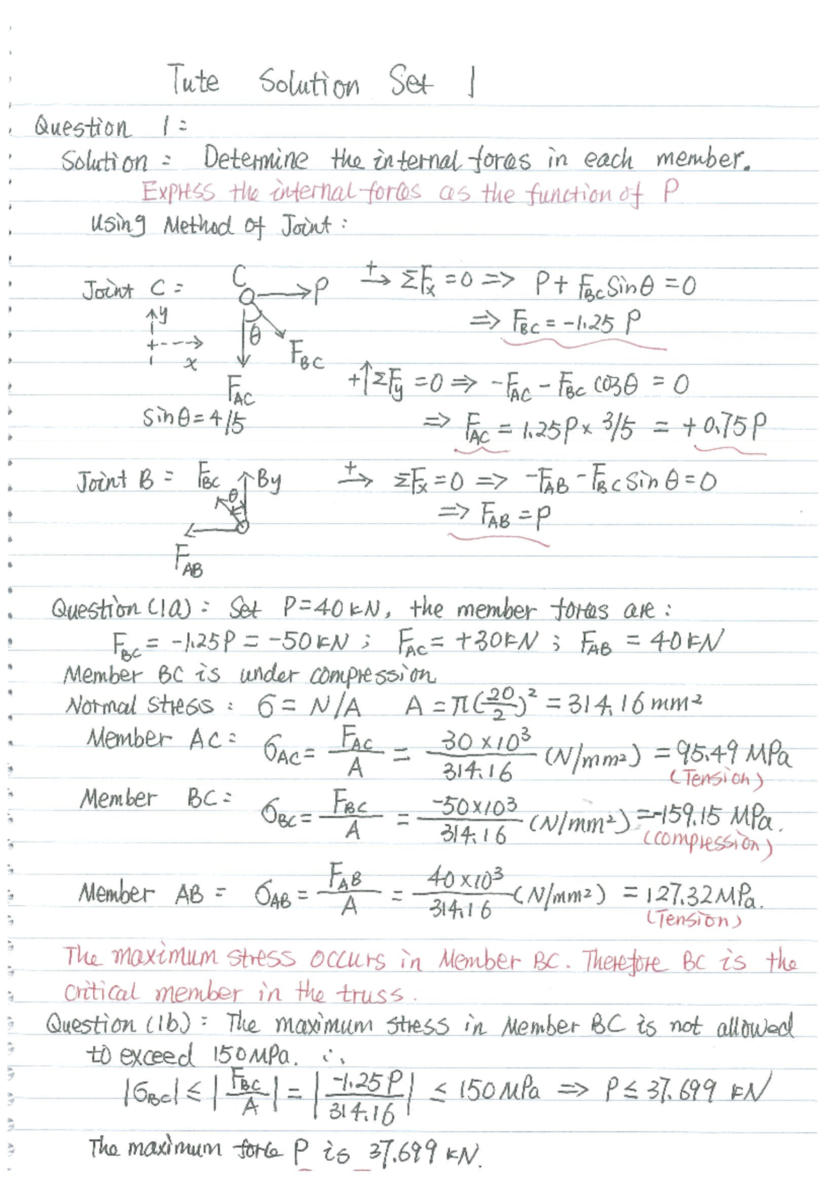 Tute solution Set 1 - These are the questions and answers for the first ...