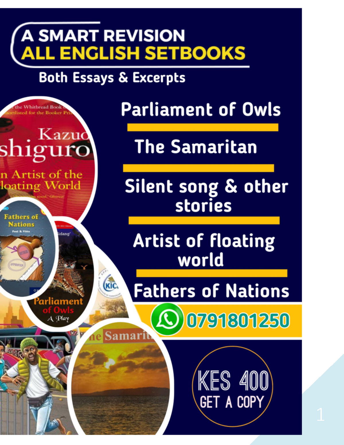 English All setbooks Revision Questions and answers - TABLE OF CONTENTS ...