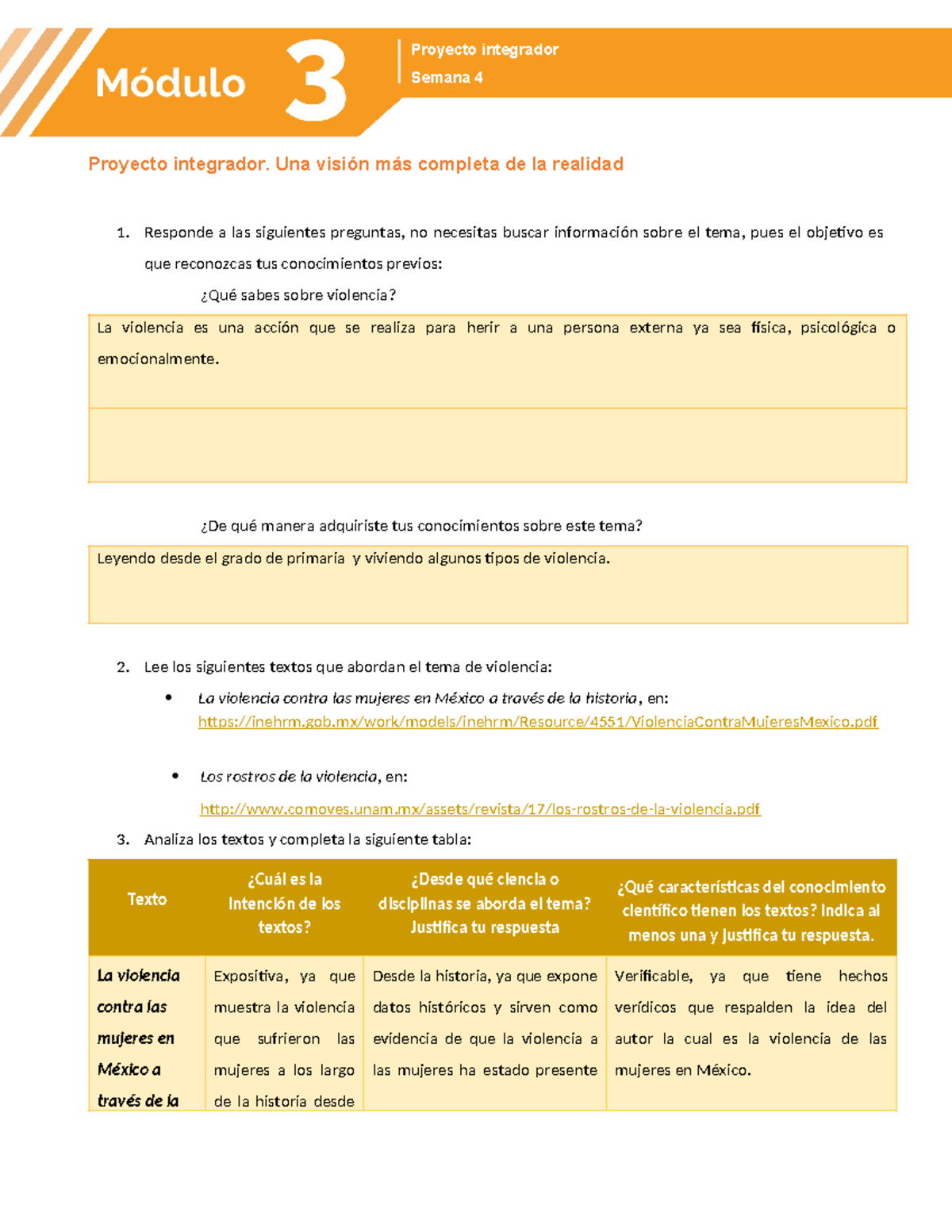 Romero Avecilla Andrea M3S4PI - Semana 4 Proyecto integrador. Una ...