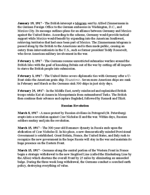 Ww1 3 - January 19, 1917 - The British intercept a telegram sent by ...