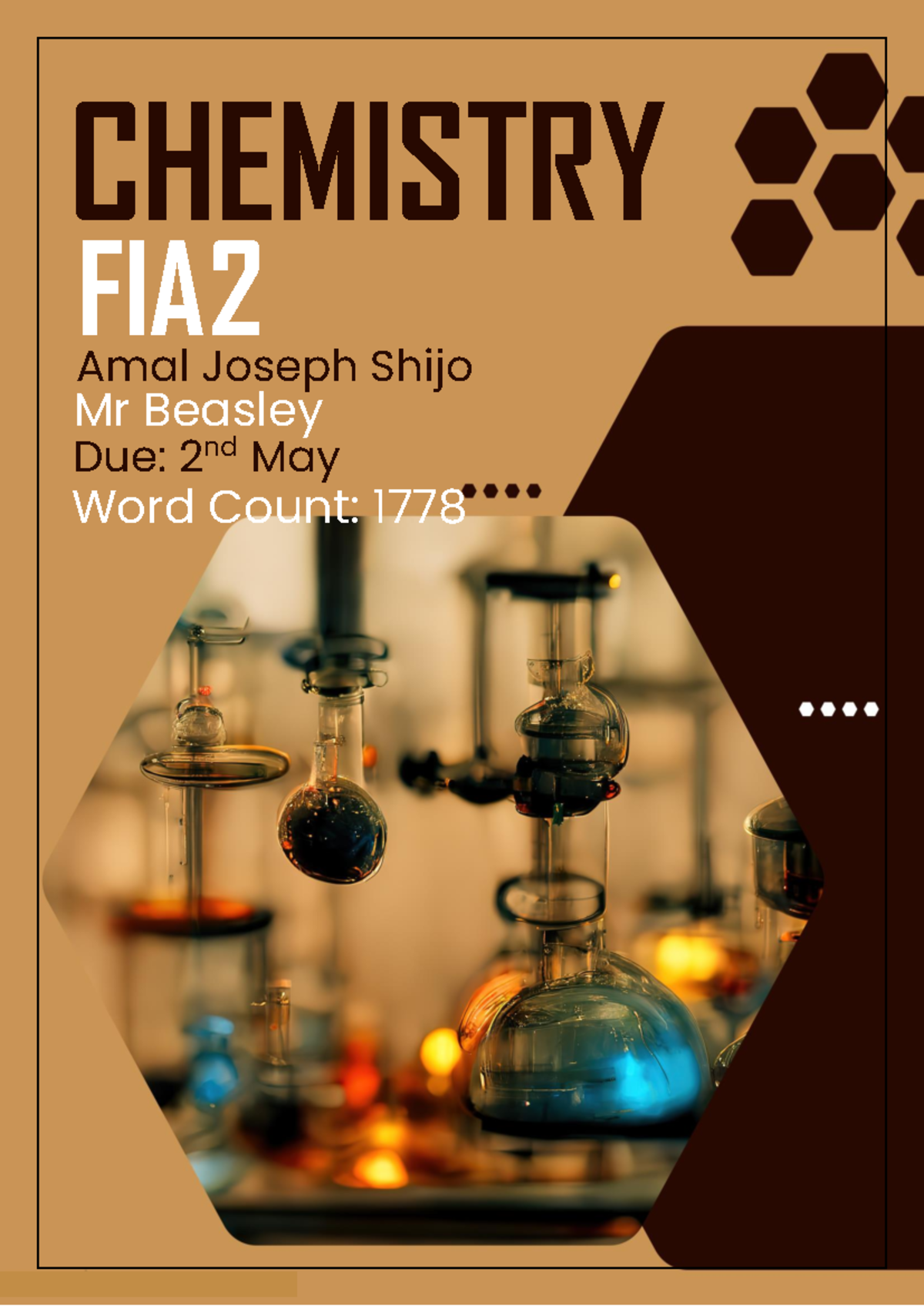 Chemistry FIA2 - FIA2 - Mr Beasley CHEMISTRY FIA Amal Joseph Shijo Due ...