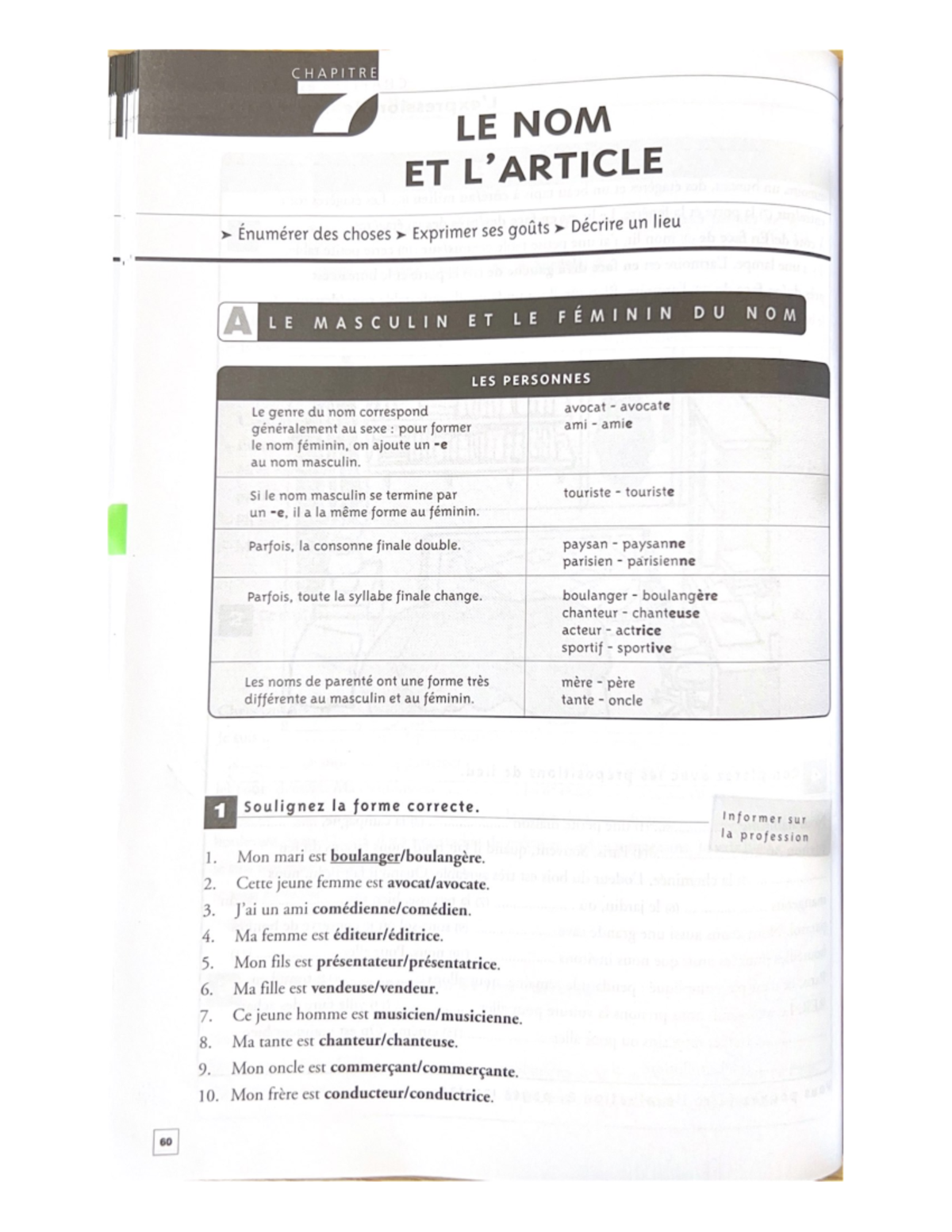 6) 7 LE NOM - Beginning French - Studocu