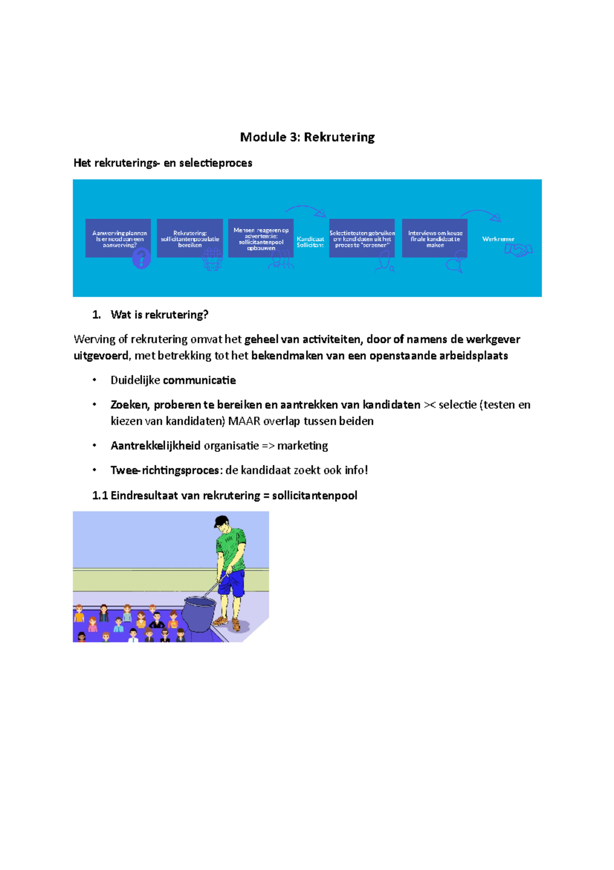 Module 3 VAN EREKRUTERING EN SELECTIE - Module 3: Rekrutering Het ...