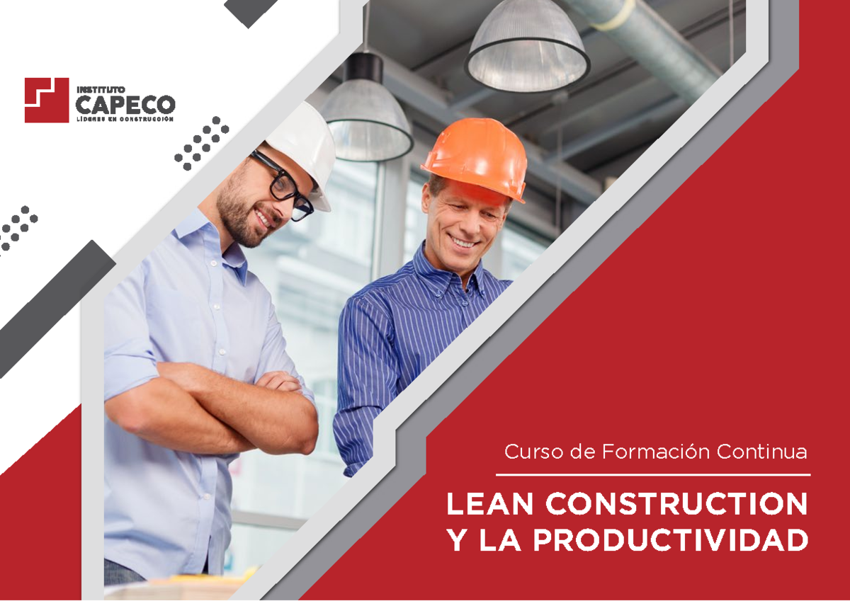Curso Lean Construction y la Productividad G 10DIC21 - Curso de Formación Continua LEAN ...