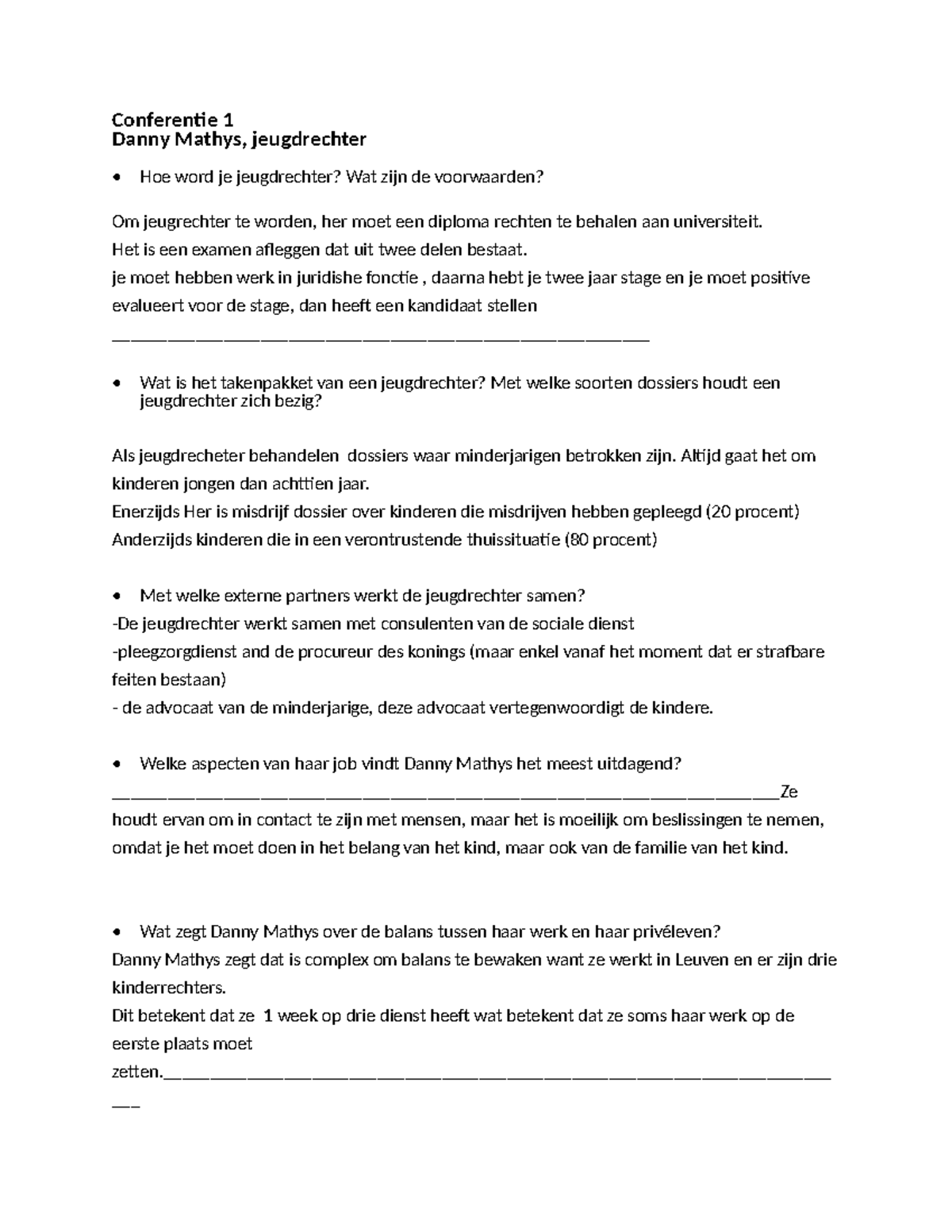 Conferentie 1 vragenlijst (3) - Conferentie 1 Danny Mathys ...