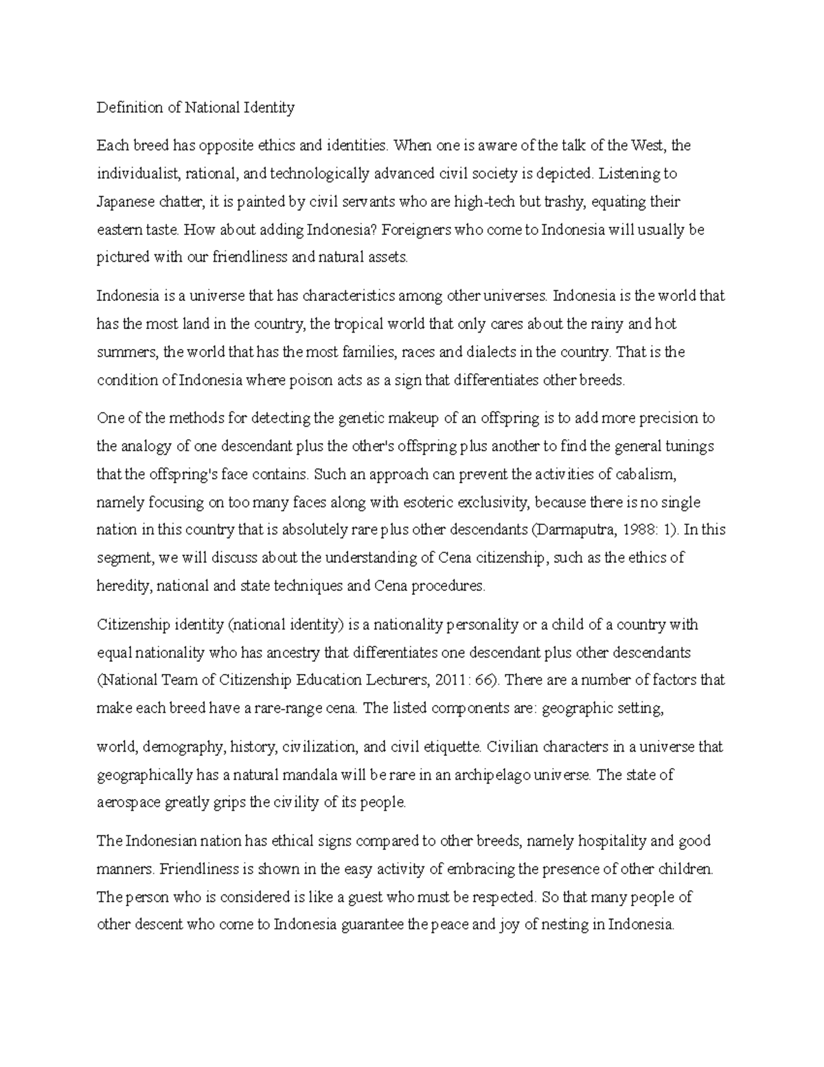 Pengertian Ideintitas Nasional - Definition of National Identity Each ...