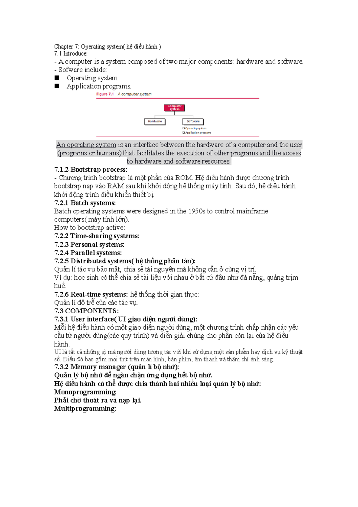 Chapter 7 - Summary The idea of a universal computational device was first put forward - Chapter ...