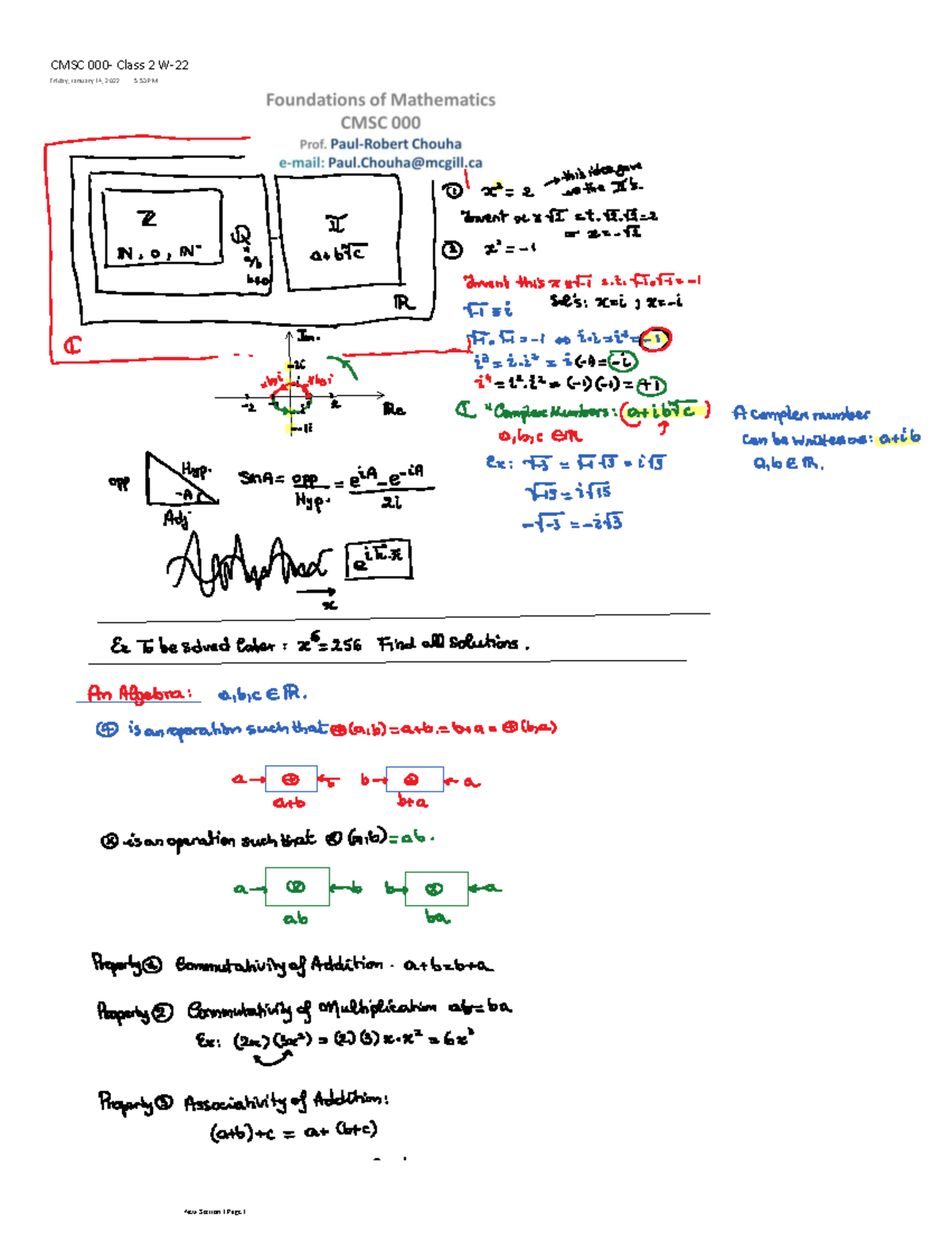CMSC 000-Class 2-701 W22 - Cmsc 000 - CMSC 000- Class 2 W- Friday, January 14, 2022 5:53 PM ...
