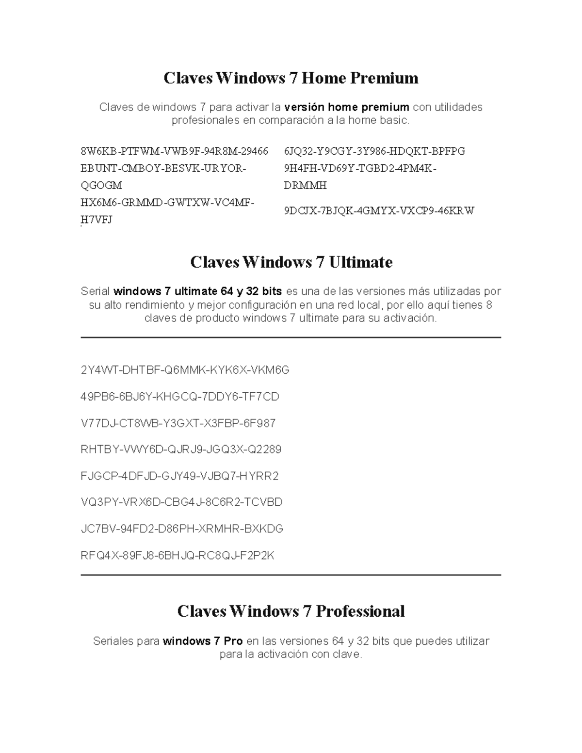 Activador win7 full cmd - Claves Windows 7 Home Premium Claves de windows 7 para activar la ...