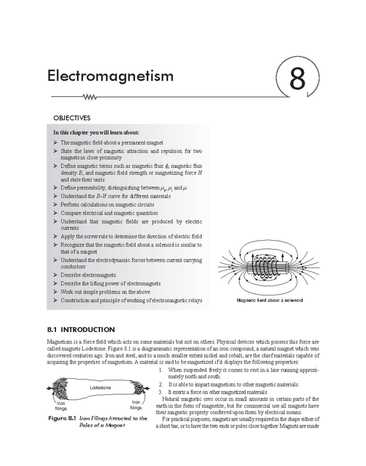 Module 8 - Notes - Electromagnetism 8 OBJECTIVES In this chapter you ...