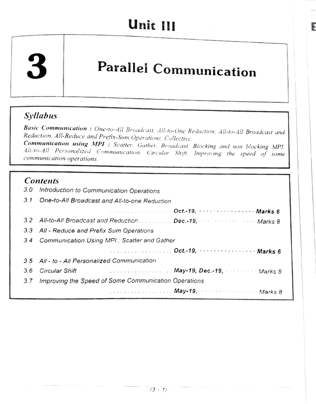 HPC UNIT 3 to UNIT 6 Technical-merged - Computer Engineering - Studocu