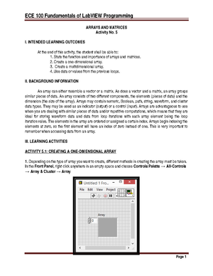 Simulation Activity Report Format 2 - Fundamentals Of Labview Programming - TIP - Studocu