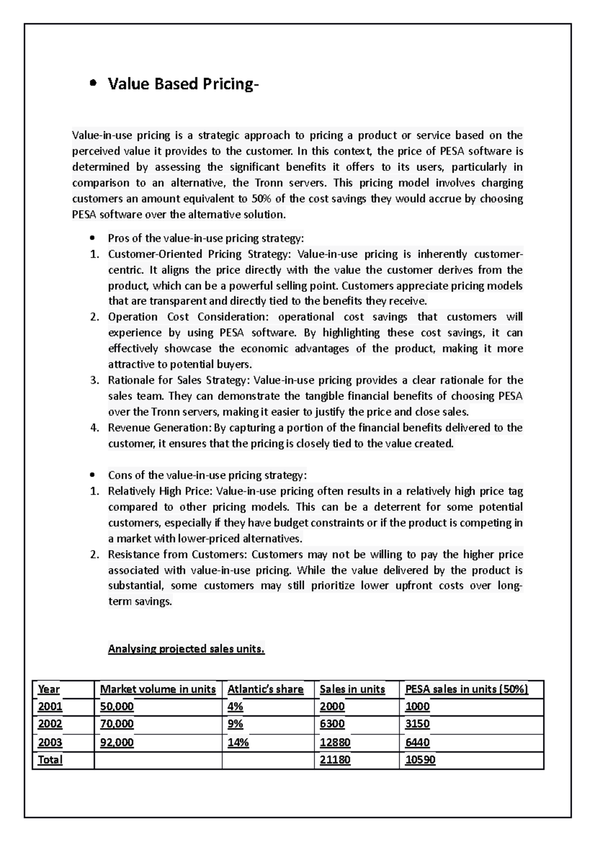 Value Based Pricing - Value Based Pricing- Value-in-use pricing is a ...