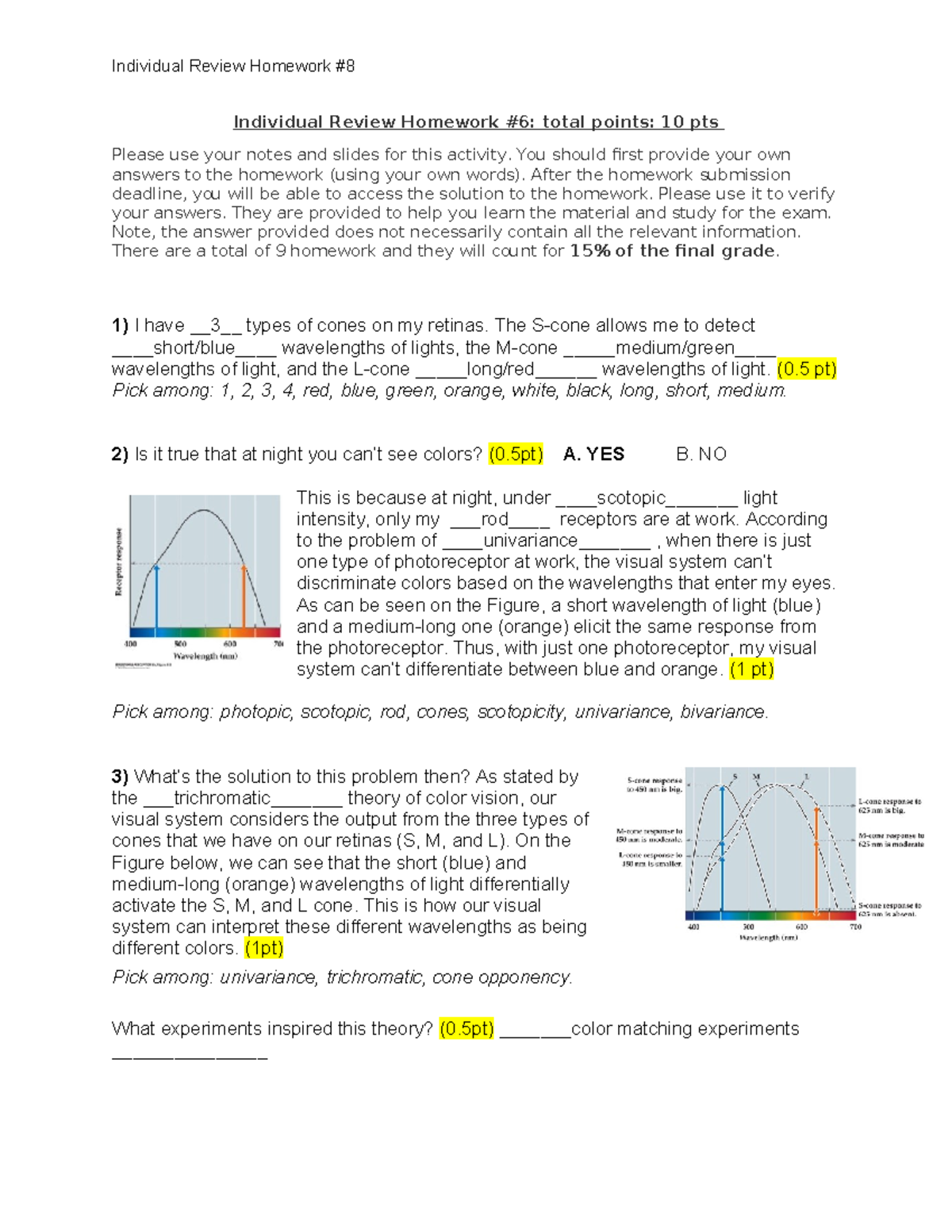 Individual Review Homework #8 for students - Individual Review Homework ...