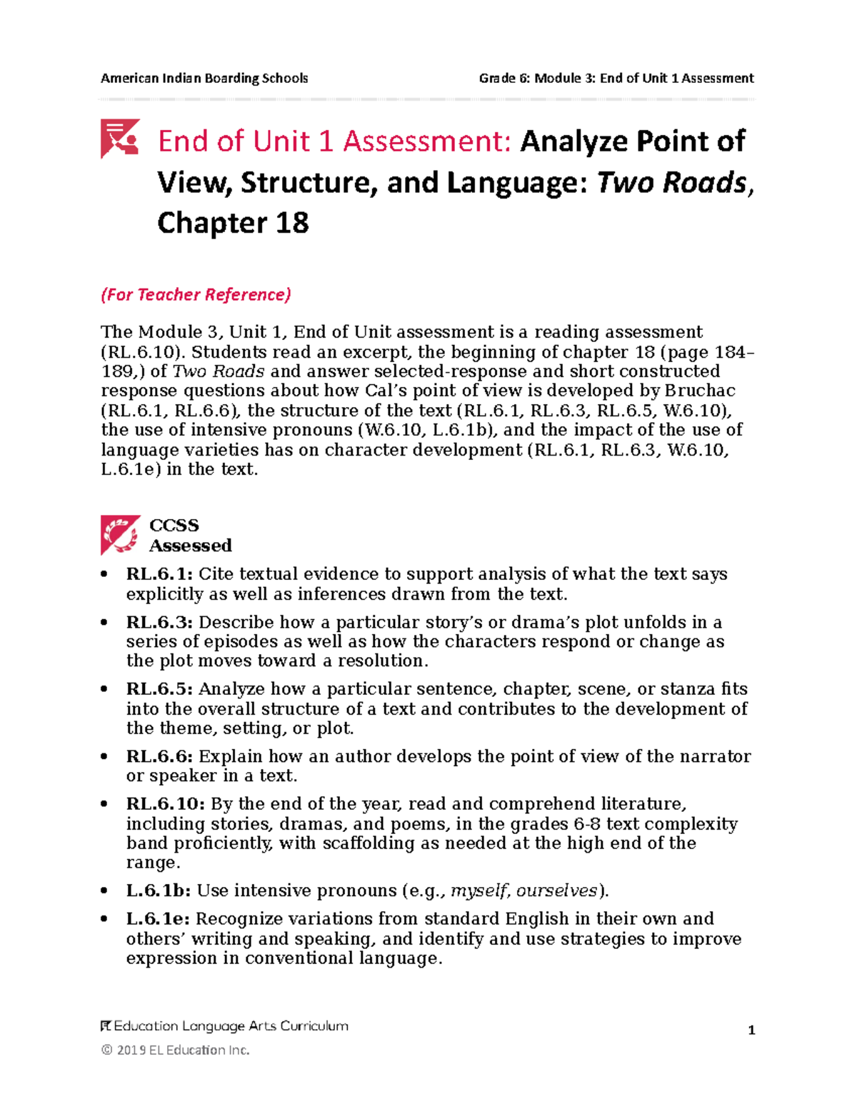 G6m3u1 modulelessons end-of-unit-1-assessment-0420 - End of Unit 1 ...