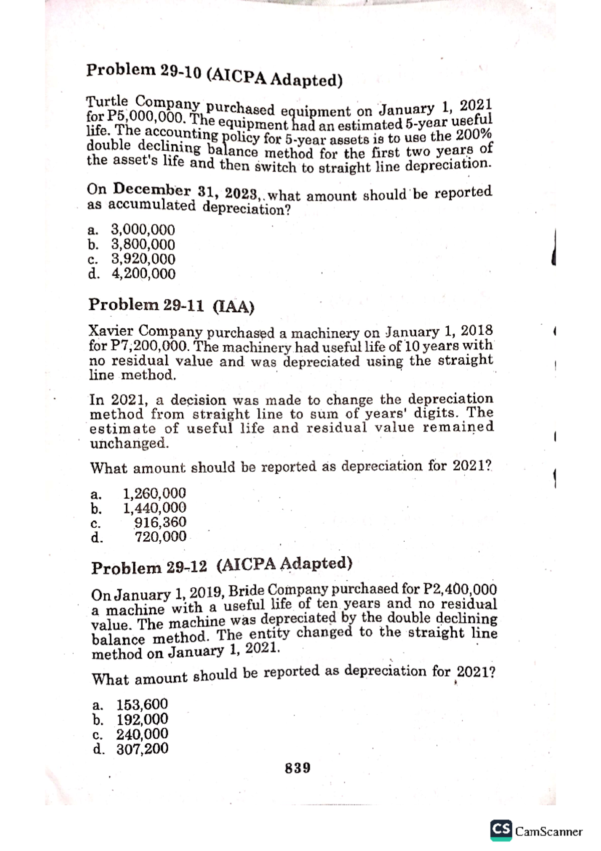 Problem 29 - Intermediate Accounting (Volume One) 2021 Edition Author ...