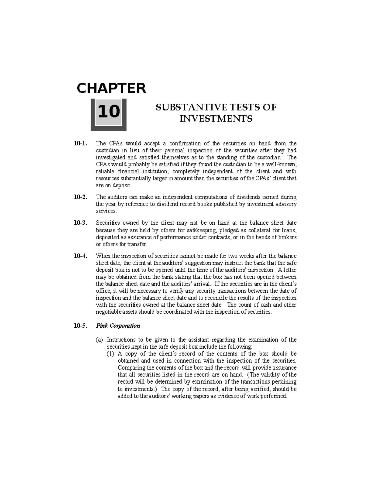 Notes in applied auditing by Cabrera chapter 10 - BS Accountancy - Studocu