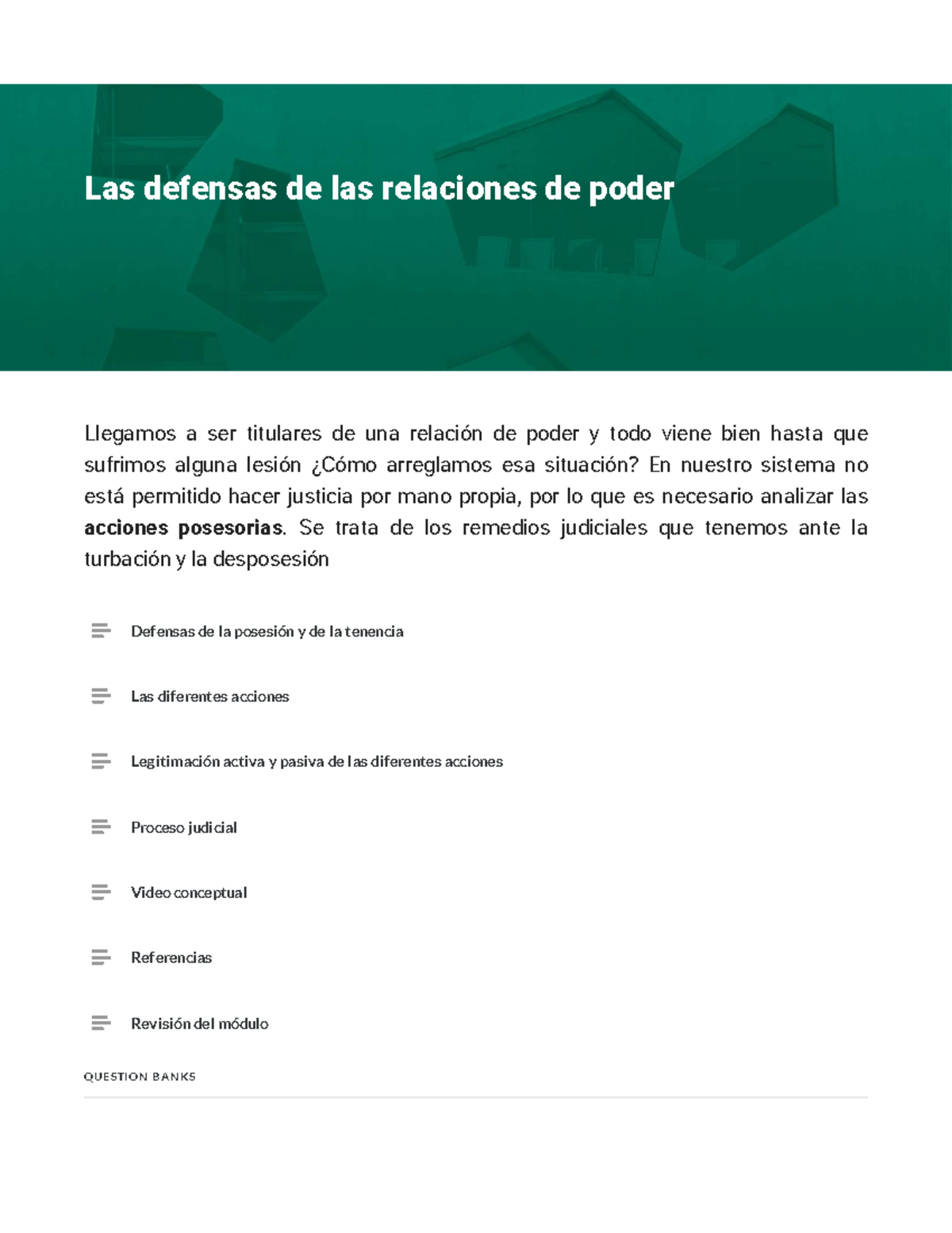 Las defensas de las relaciones de poder - ####### Llegamos a ser ...