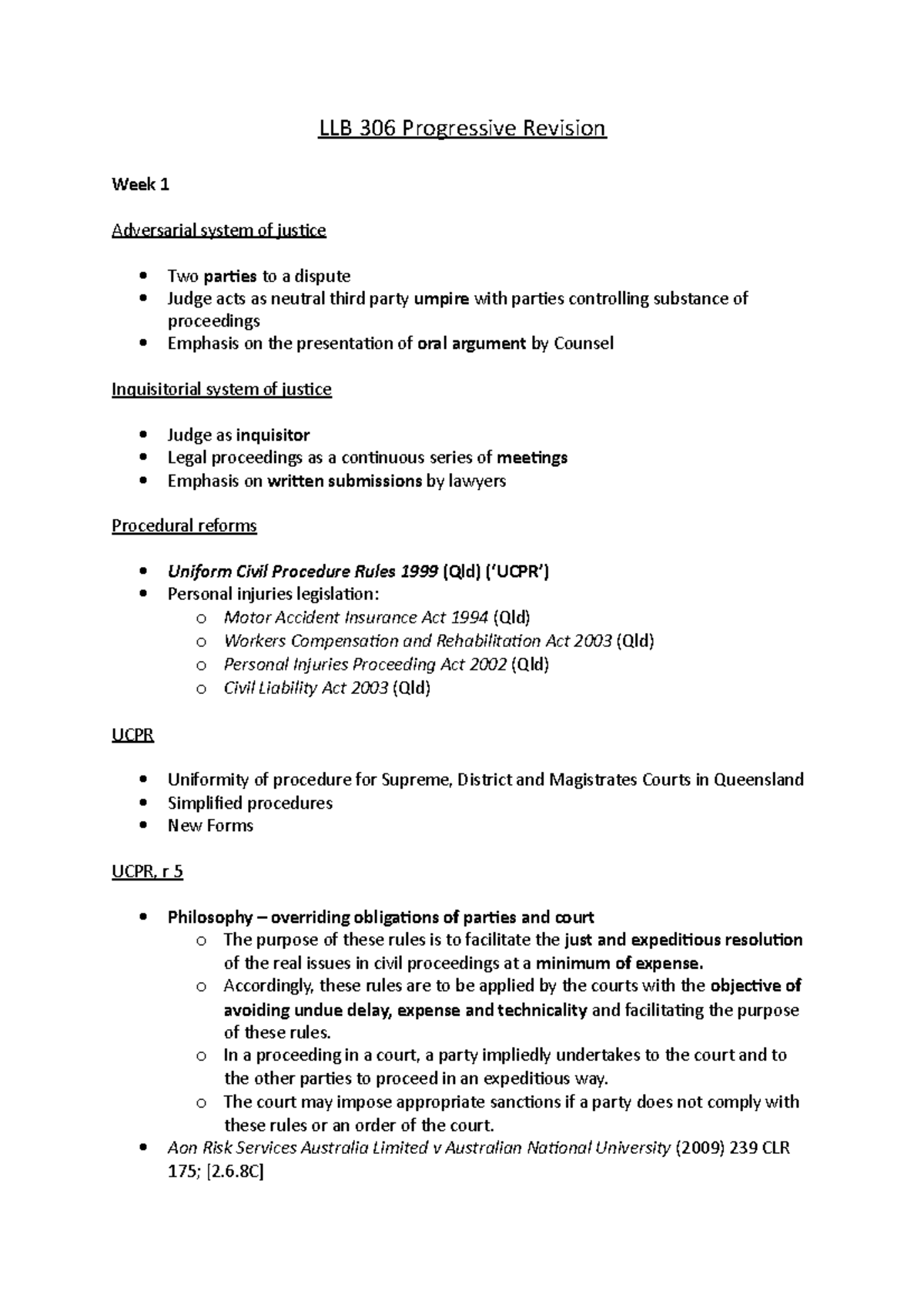 LLB 306 Progressive Revision - LLB 306 Progressive Revision Week 1 ...