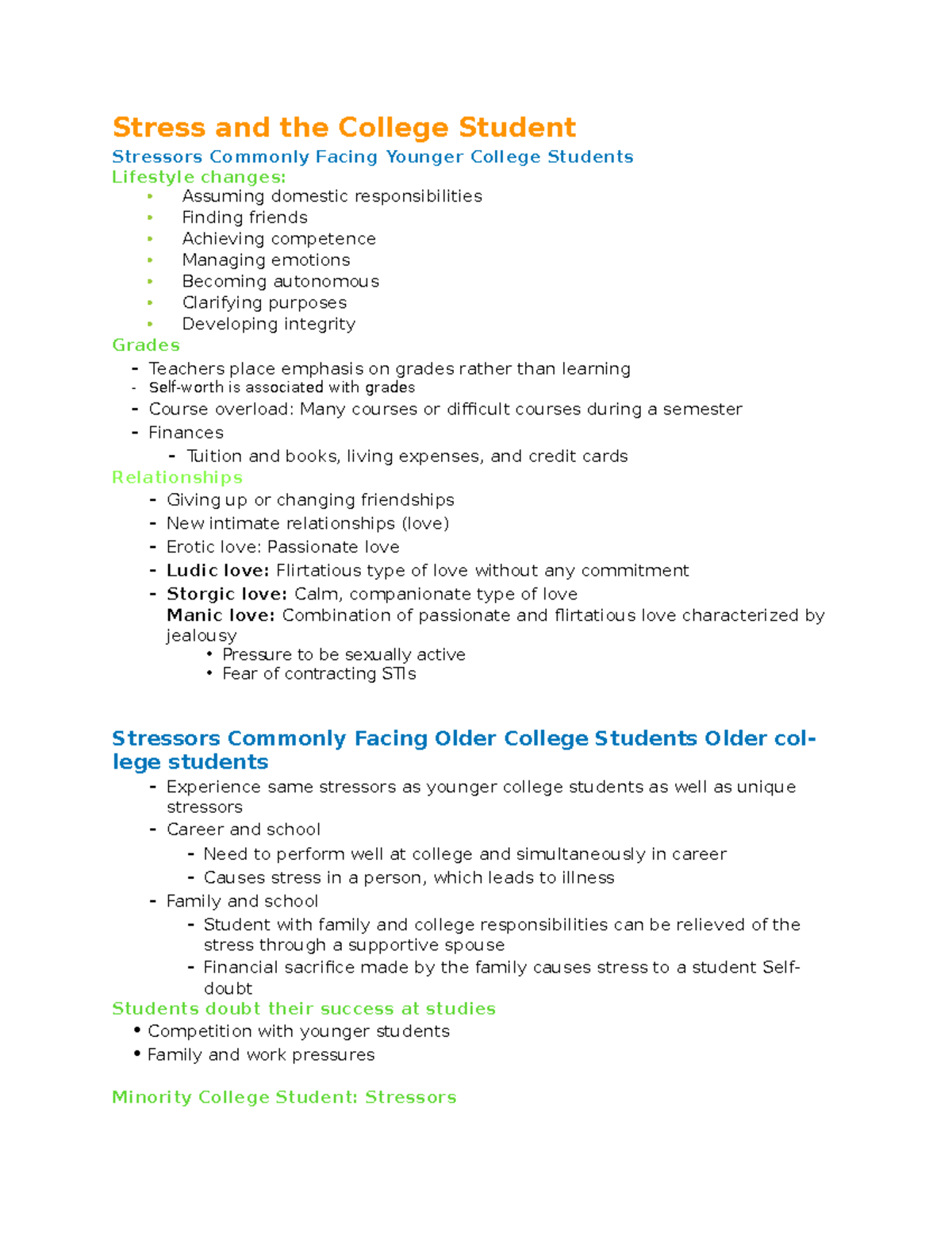 Chapter 4 Stress of College Students - Stress and the College Student ...