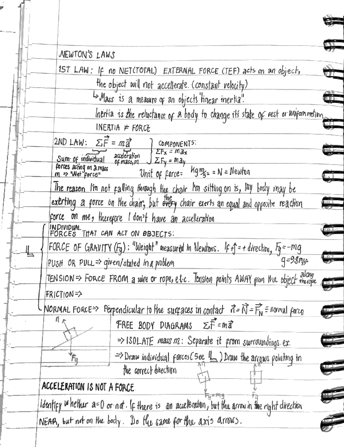 UP1 - Newton’s laws part 1- 4.1 & 4 - PHYS 211 - Studocu