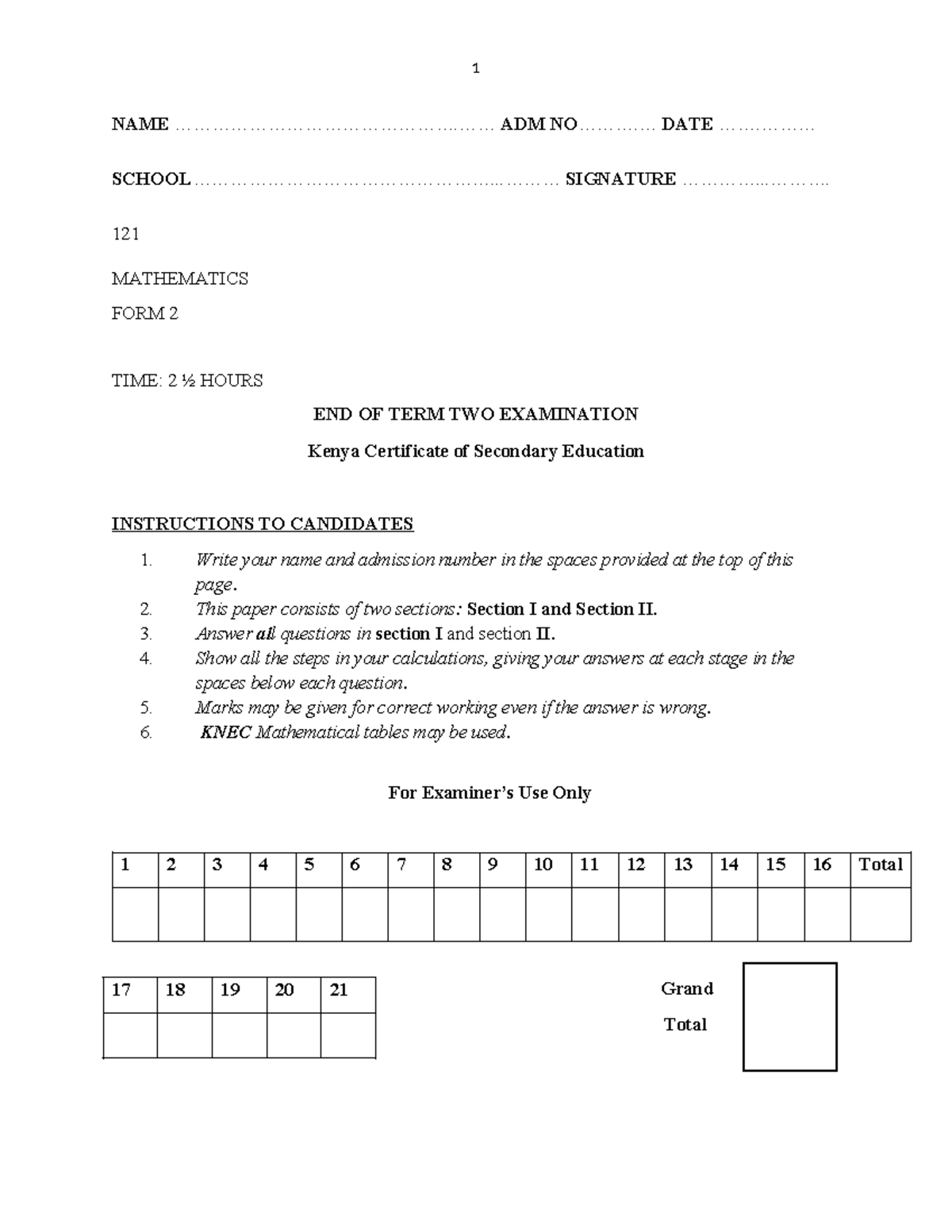MATH-F2T2-QS - NAME ...