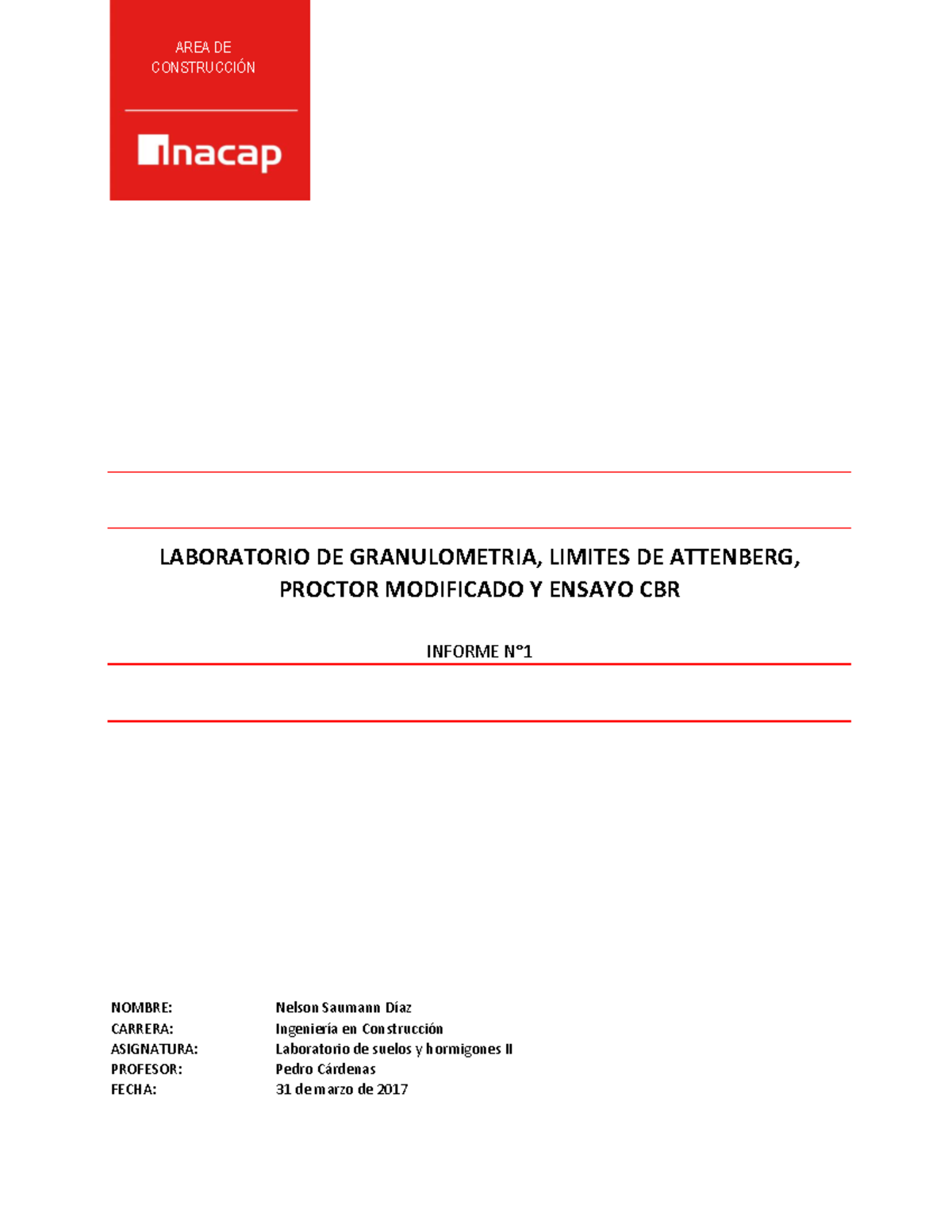 Granulometría suelos - Warning: TT: undefined function: 32 AREA DE CONSTRUCCIÓN LABORATORIO DE ...