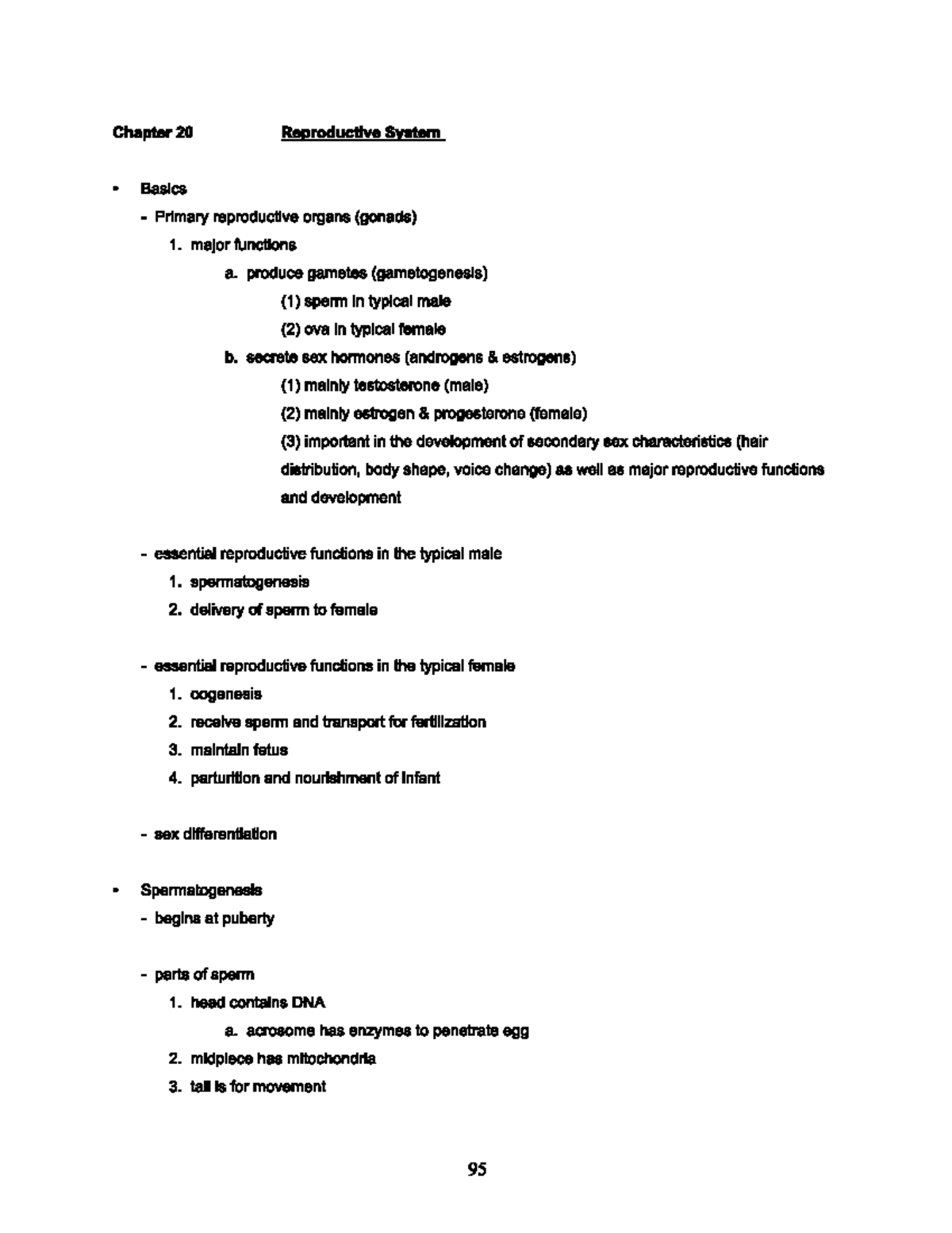 Reproductive System - Anatomy And Physiology - Studocu