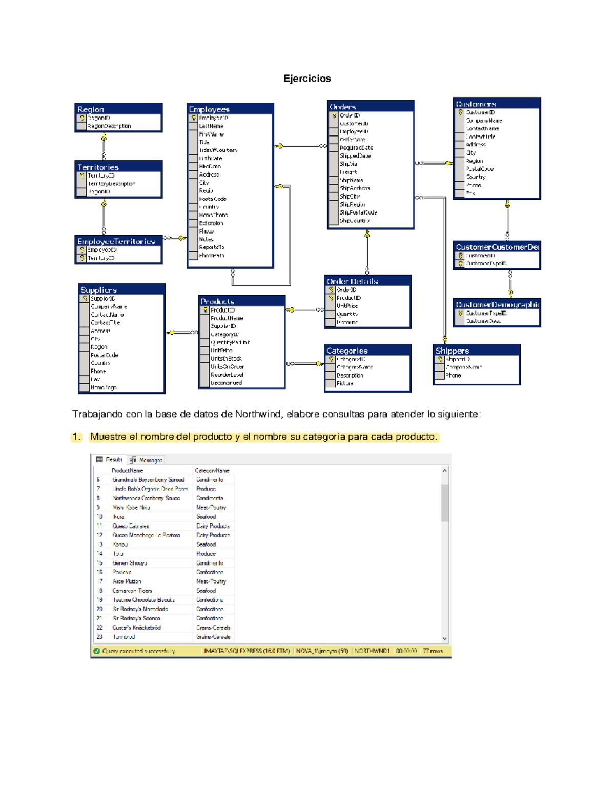 Upc pre si400 sql exercises 02 - Ejercicios Trabajando con la base de datos de Northwind ...