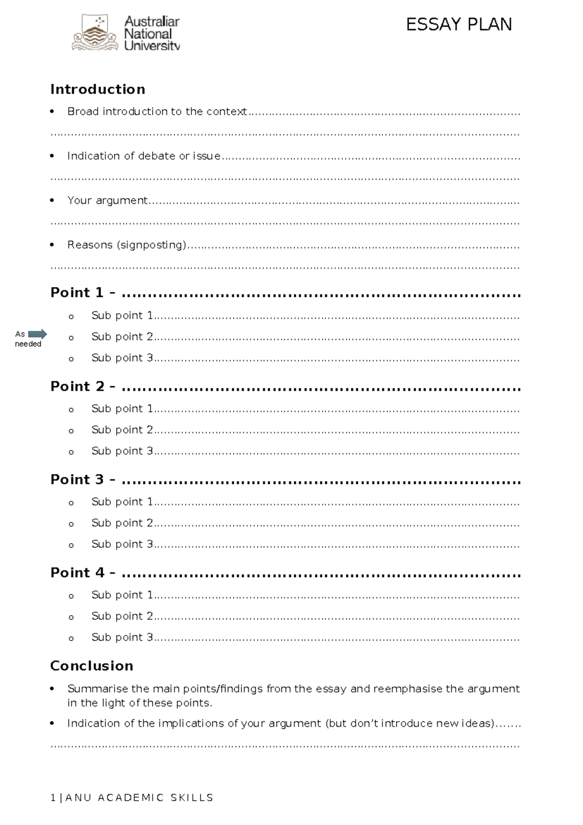 Essay plan - ESSAY PLAN Introduction Broad introduction to the - Studocu