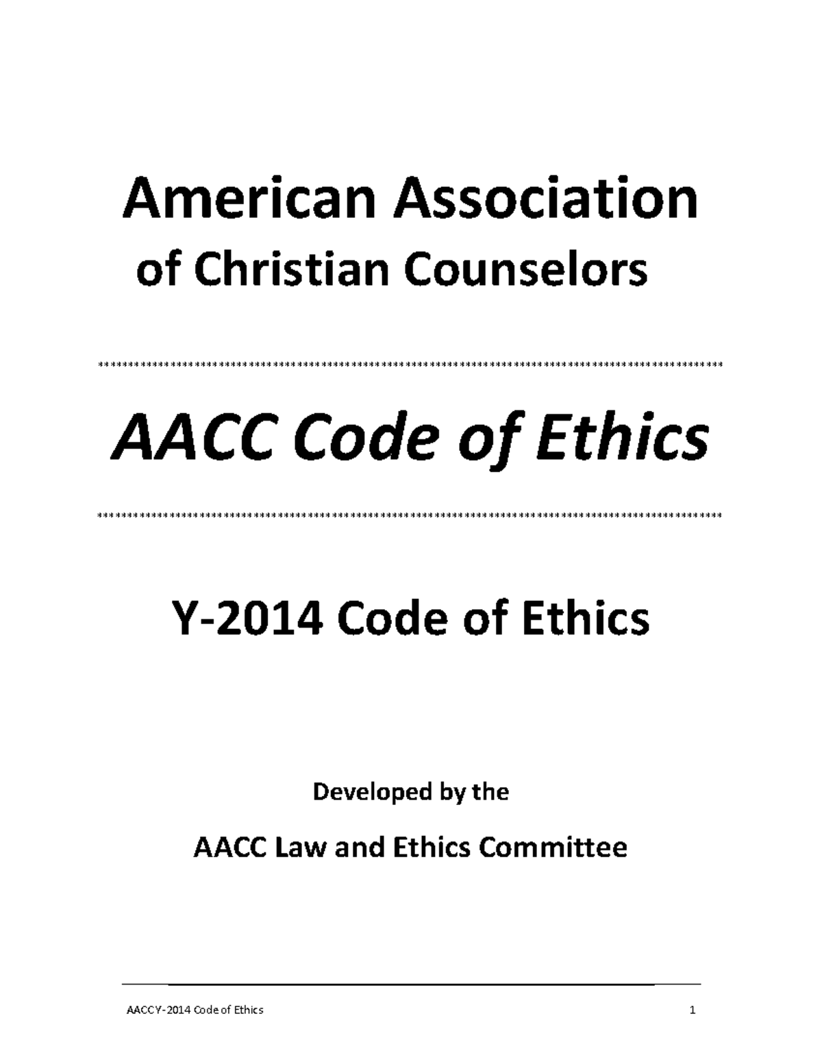 AACC Code of Ethics Master Document - American Association of Christian ...
