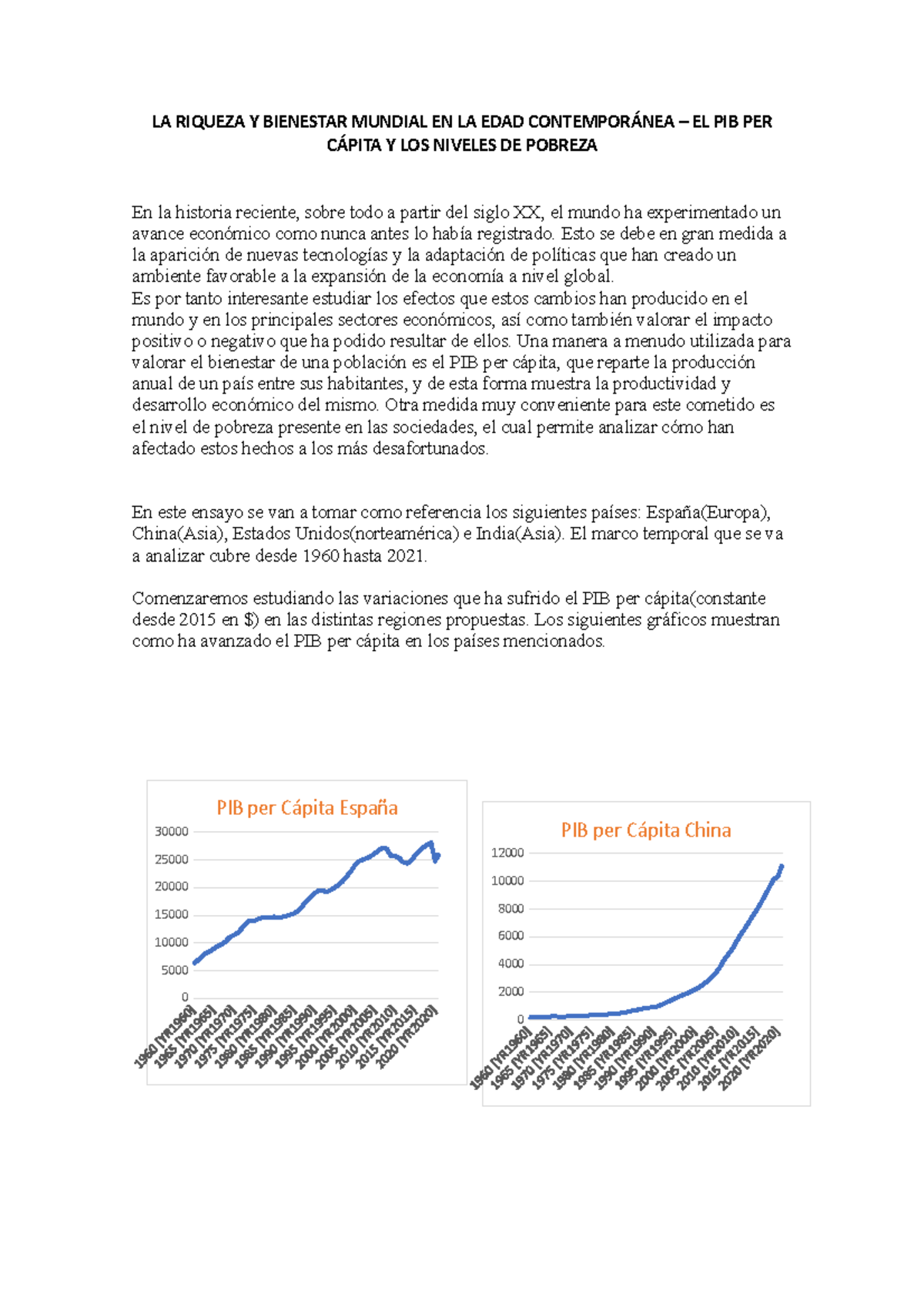 Trabajo Historia - sdfsdfdsf - LA RIQUEZA Y BIENESTAR MUNDIAL EN LA ...