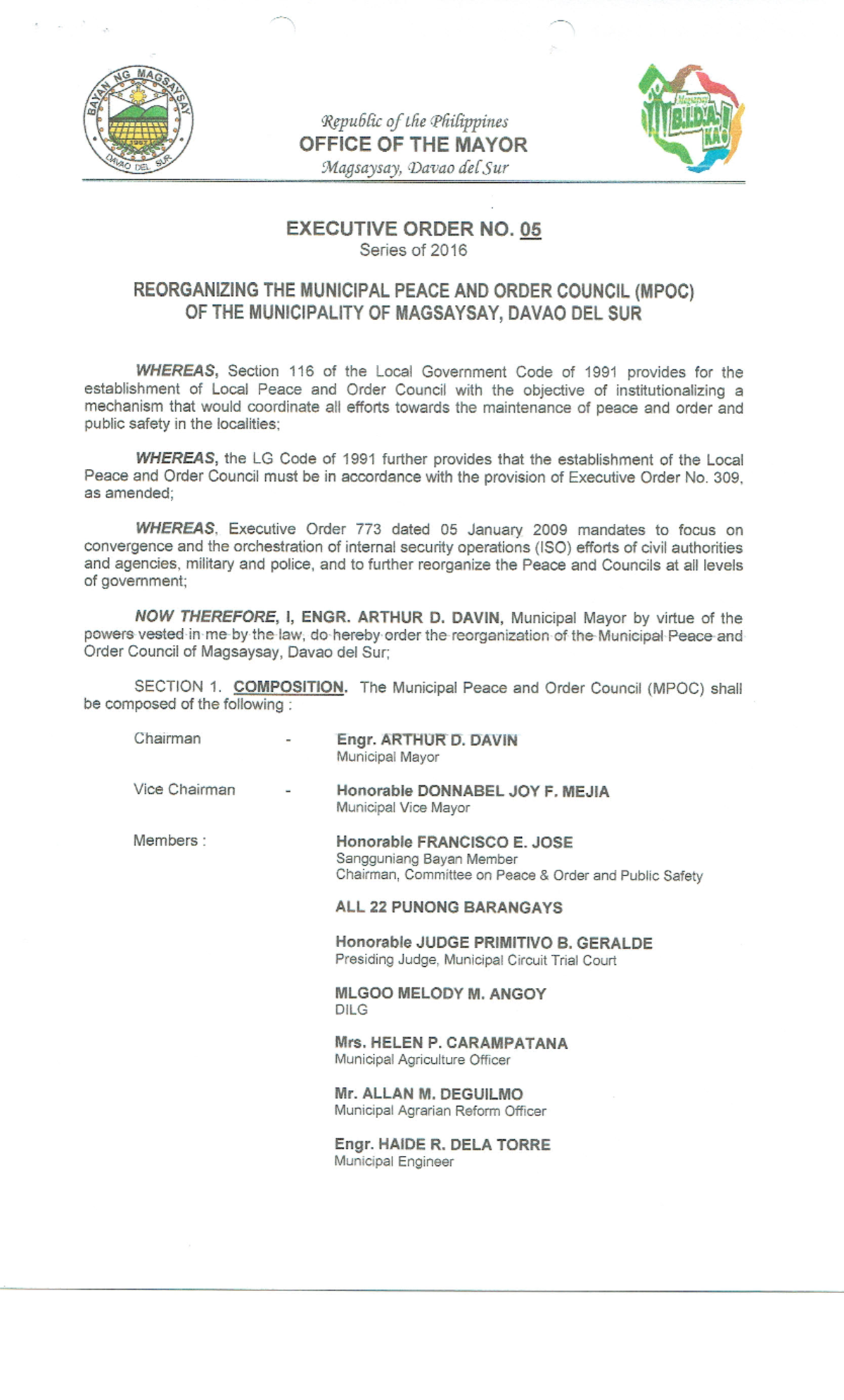 Peace and Order Council - Financial management - Studocu