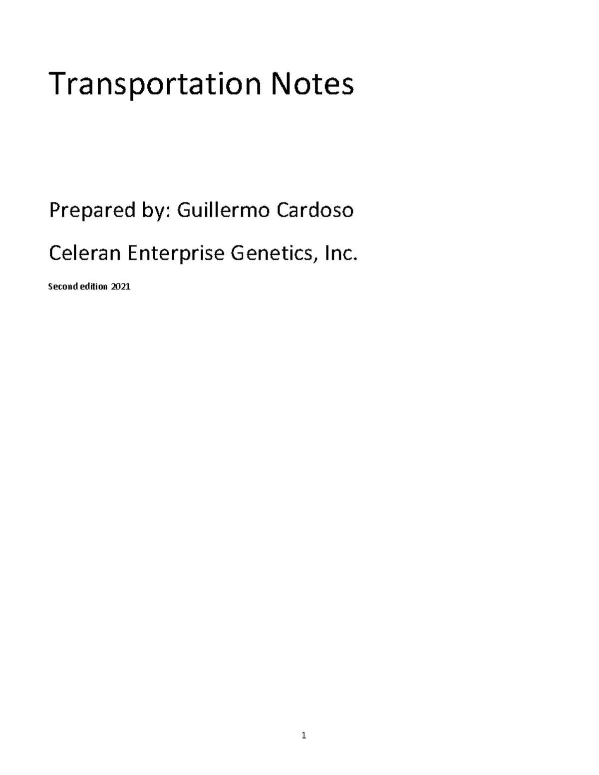 MGMT5004 Transportation class notes for 51A - Transportation Notes ...
