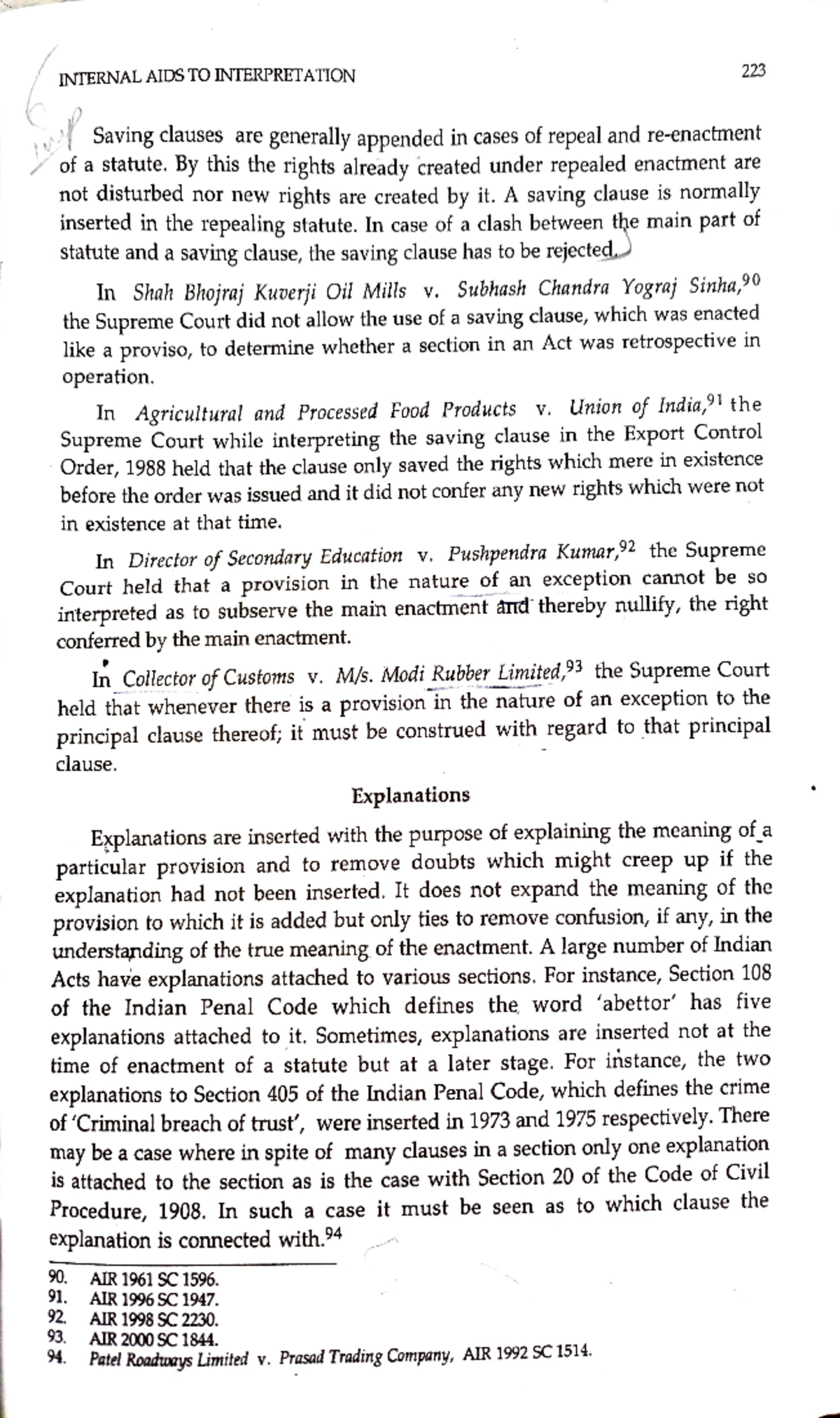 Ios continue - INTERNAL AIDS TO INTERPRETATION Saving clauses are ...