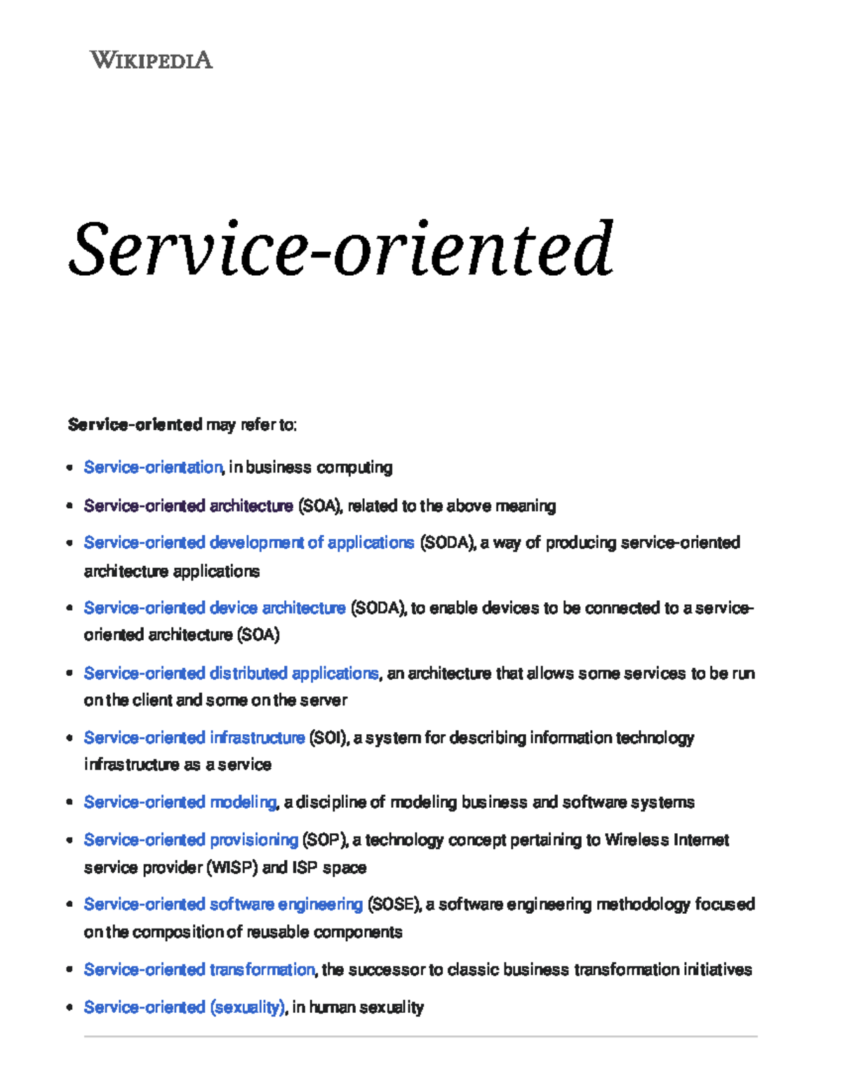 Service Oriented E- Commerce Module 2 Topic WISE BCOM - Service-oriented Se r v ic e -o r ie nt ...